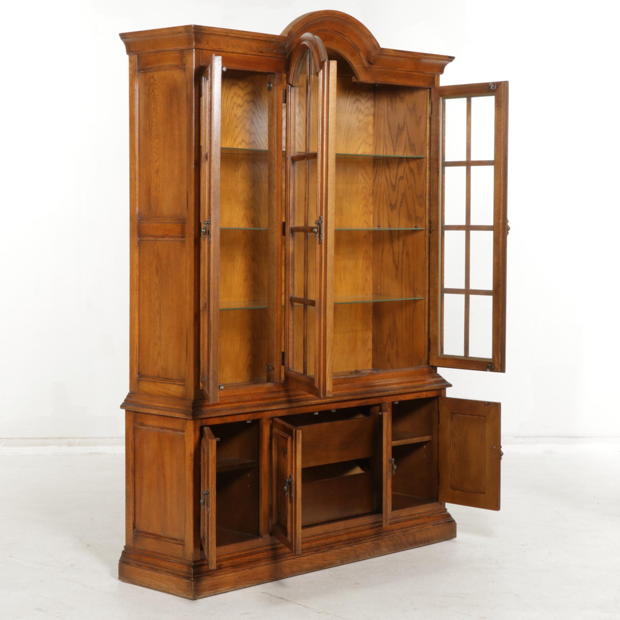 Drexel "Bishopsgate" Oak China Cabinet, Late 20th Century | EBTH