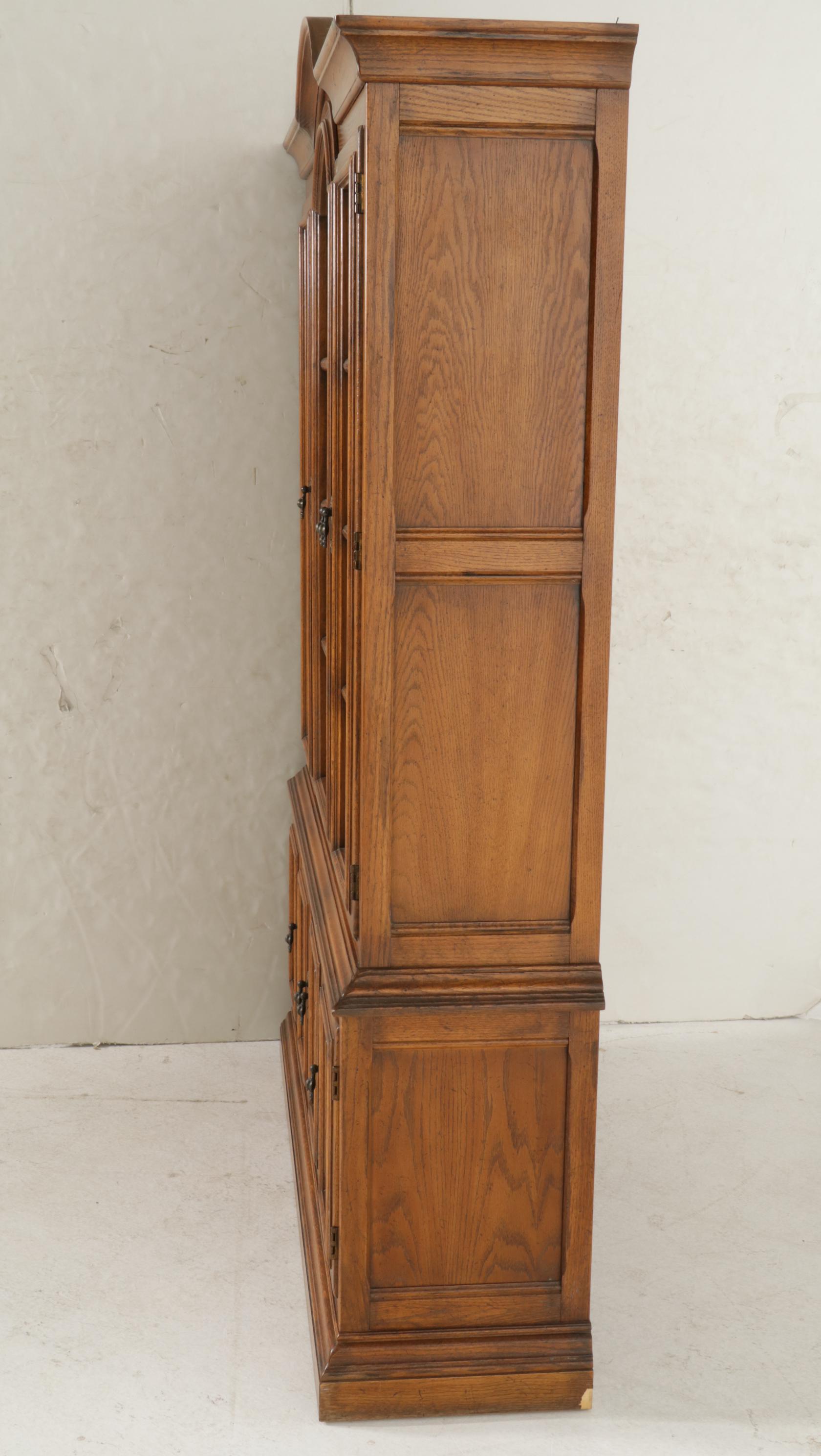 Drexel "Bishopsgate" Oak China Cabinet, Late 20th Century | EBTH