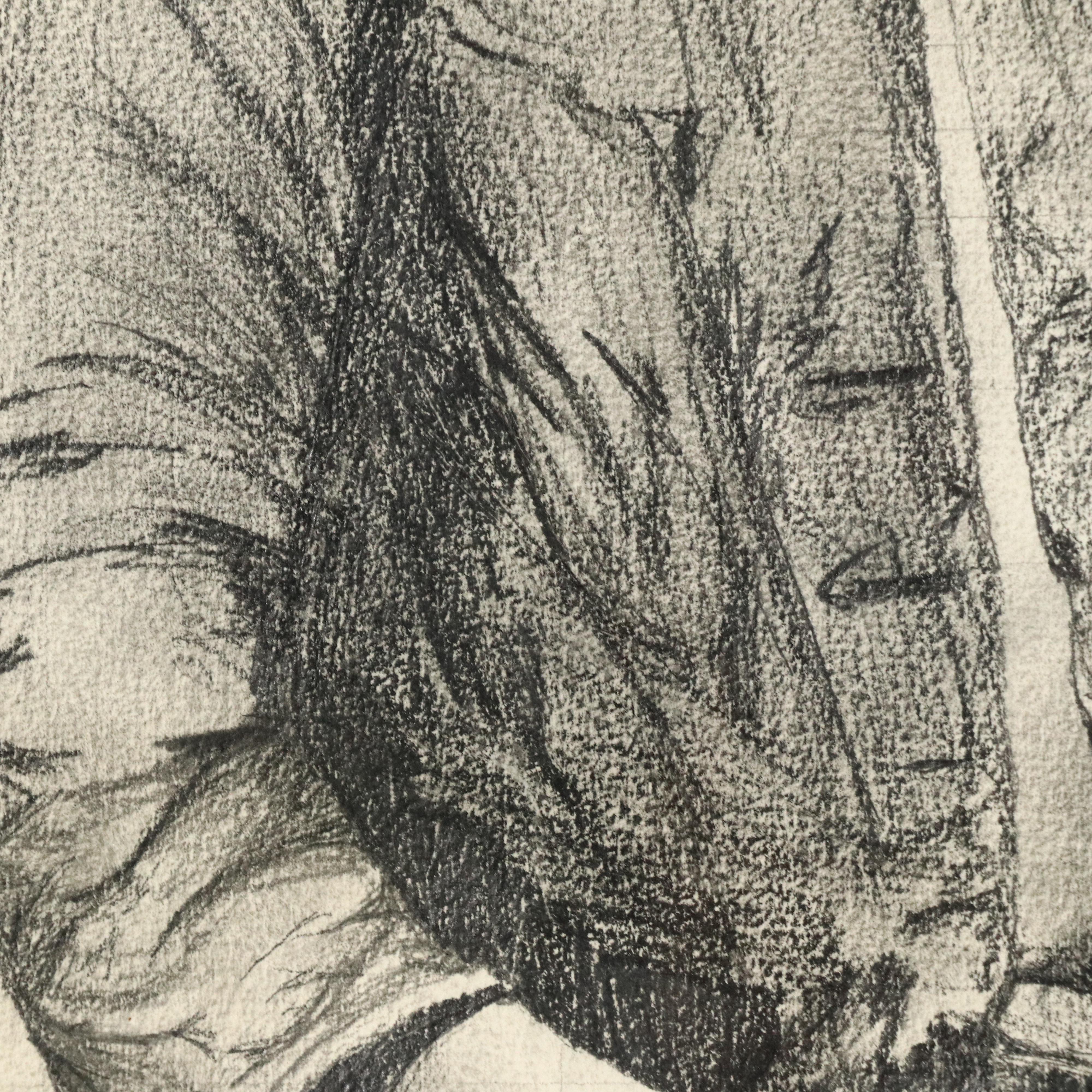 Portrait Graphite Drawing of Two Young Boys | EBTH