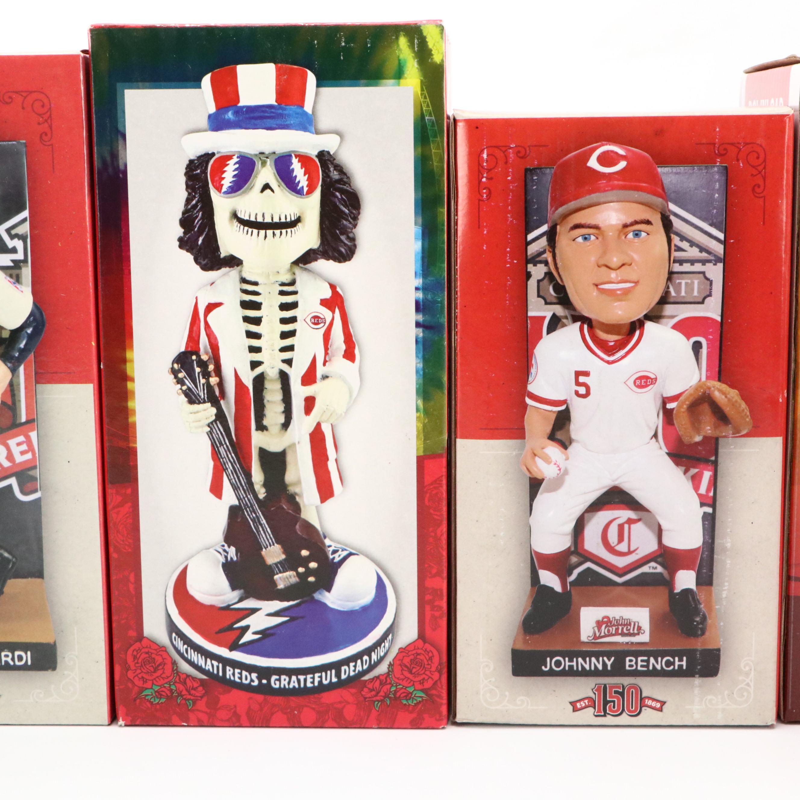 Cincinnati Reds Bobbleheads Featuring Johnny Bench, Ken Griffey Jr ...