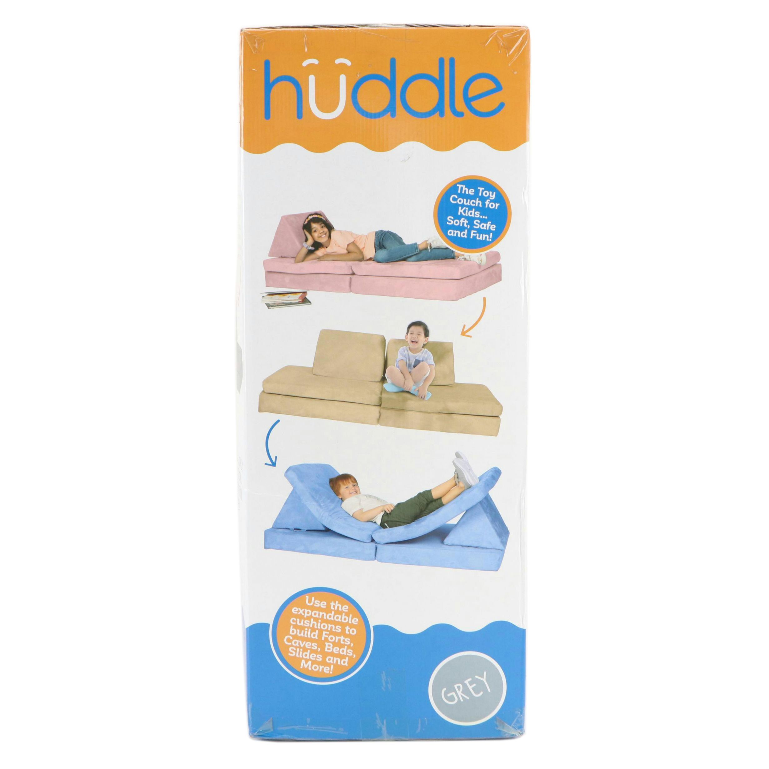 Huddle Gray Modular Children's Toy Couch | EBTH
