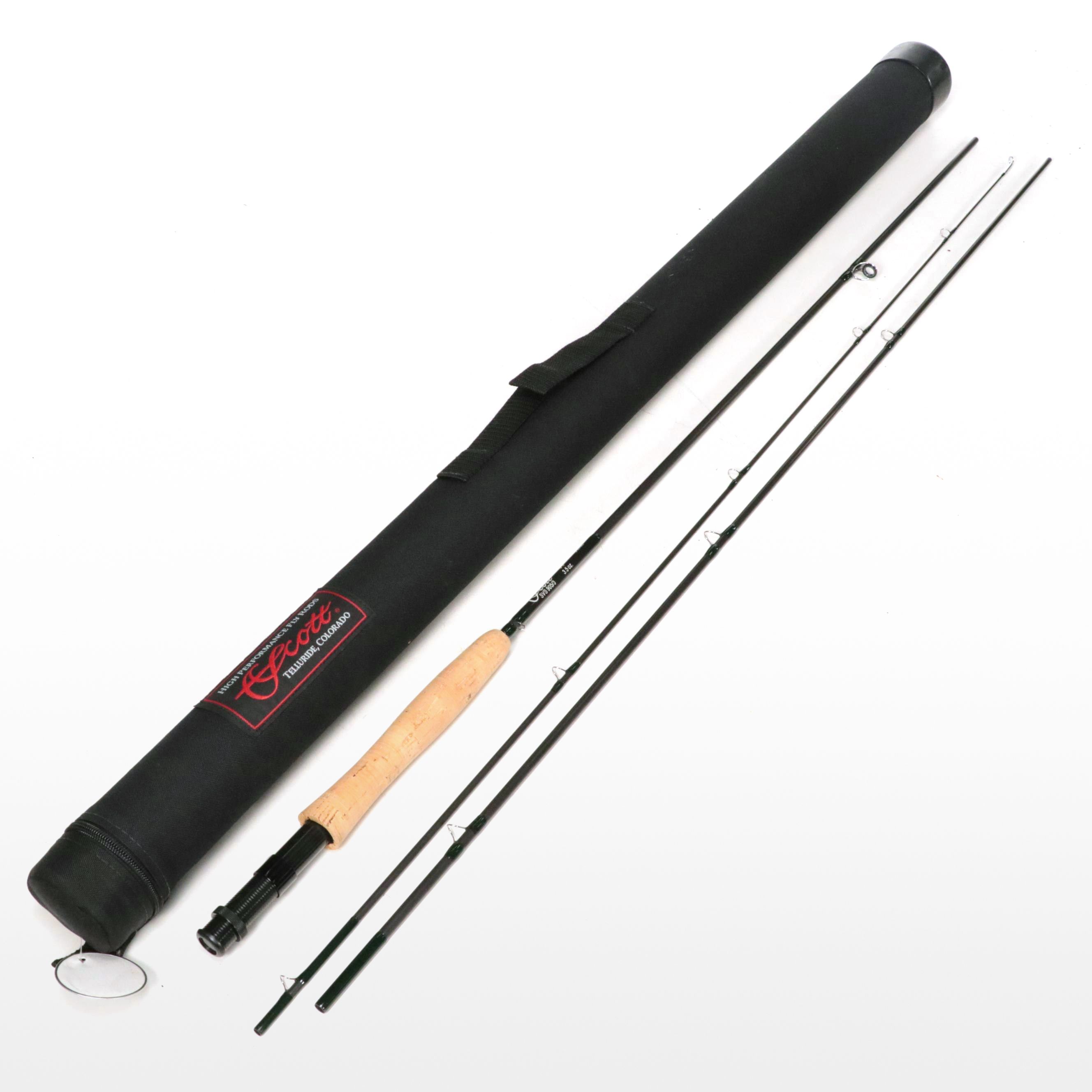 Scott 5 Line SVS 905/3 9'0" Fly Fishing Rod with Canvas Carrying Case ...
