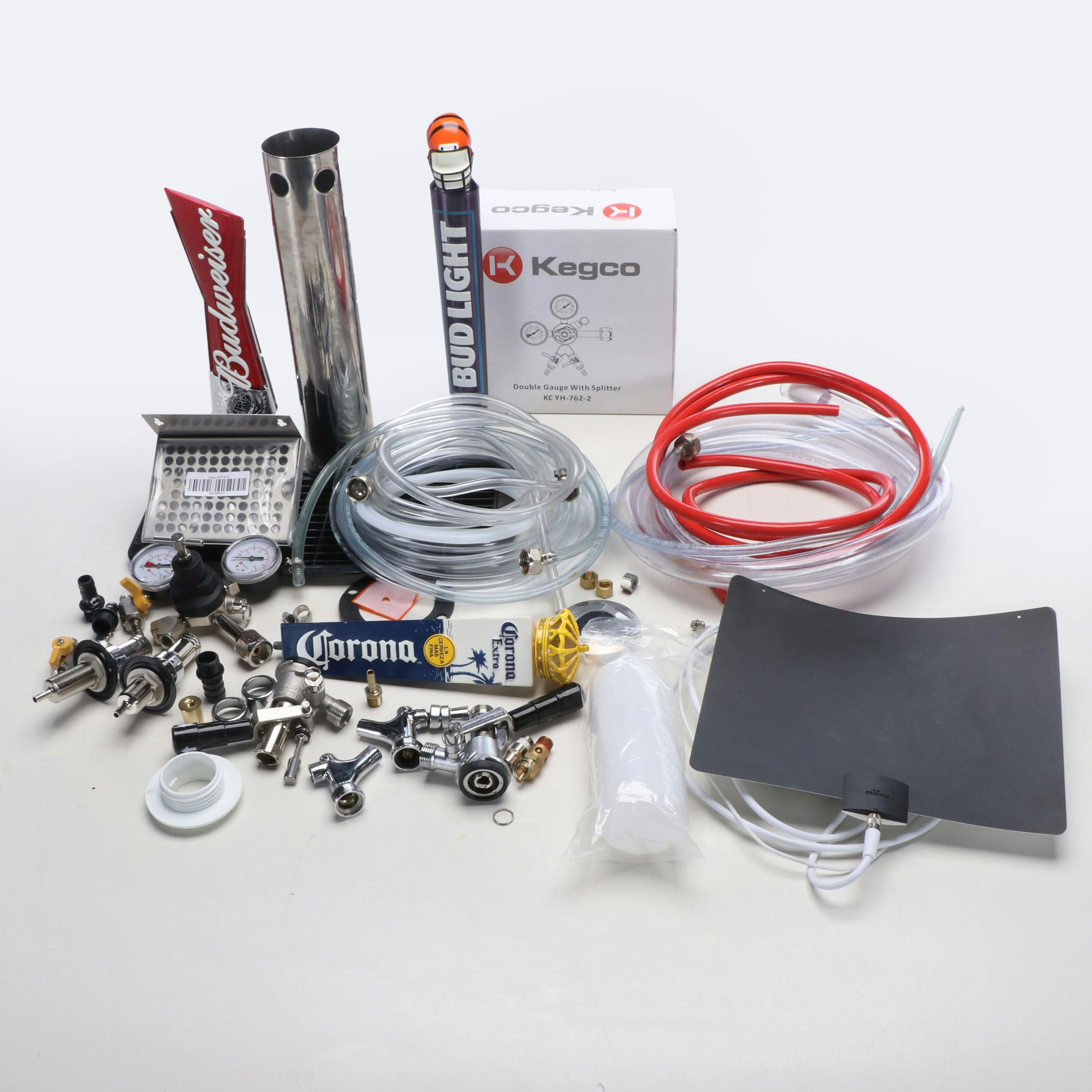 Beer Tap Handles with Key Kegco Splitter Gauge and Other Draft ...