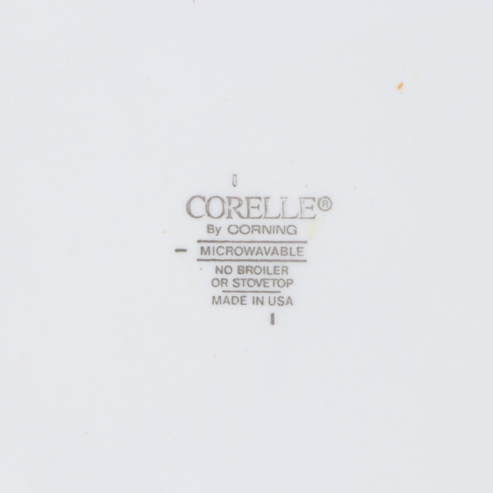 Corning by Corelle "Shadow Iris" Dinnerware with Glassware & Serving ...