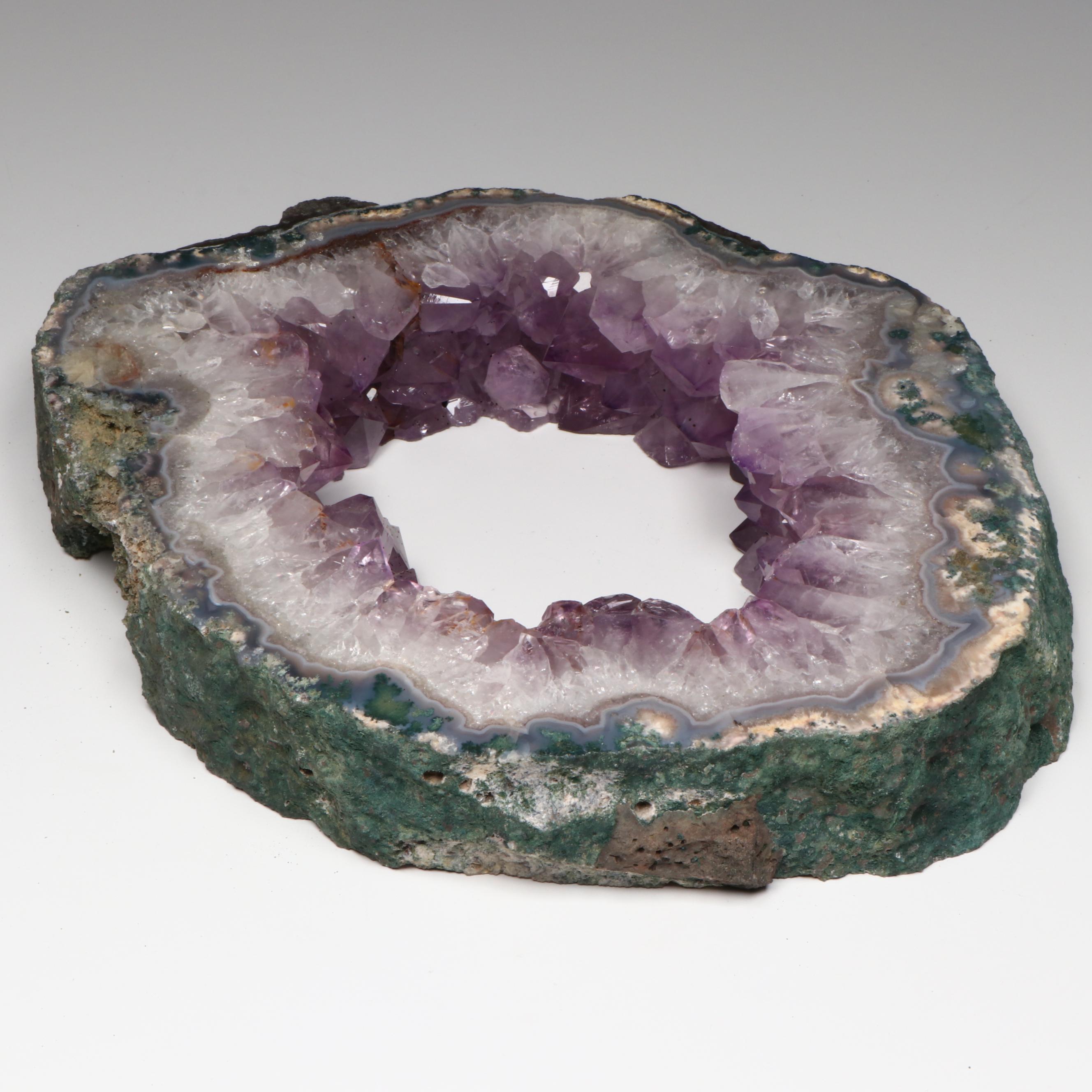Polished Amethyst Geode Slab | EBTH