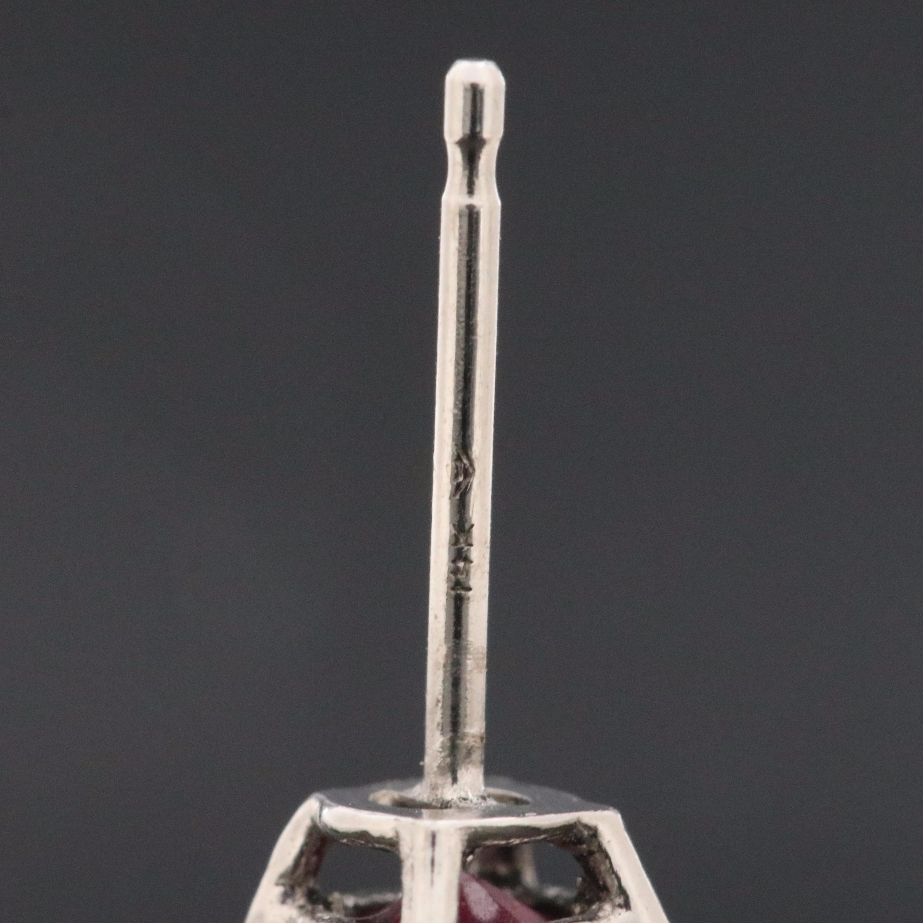 14K Ruby Solitaire Earrings | EBTH