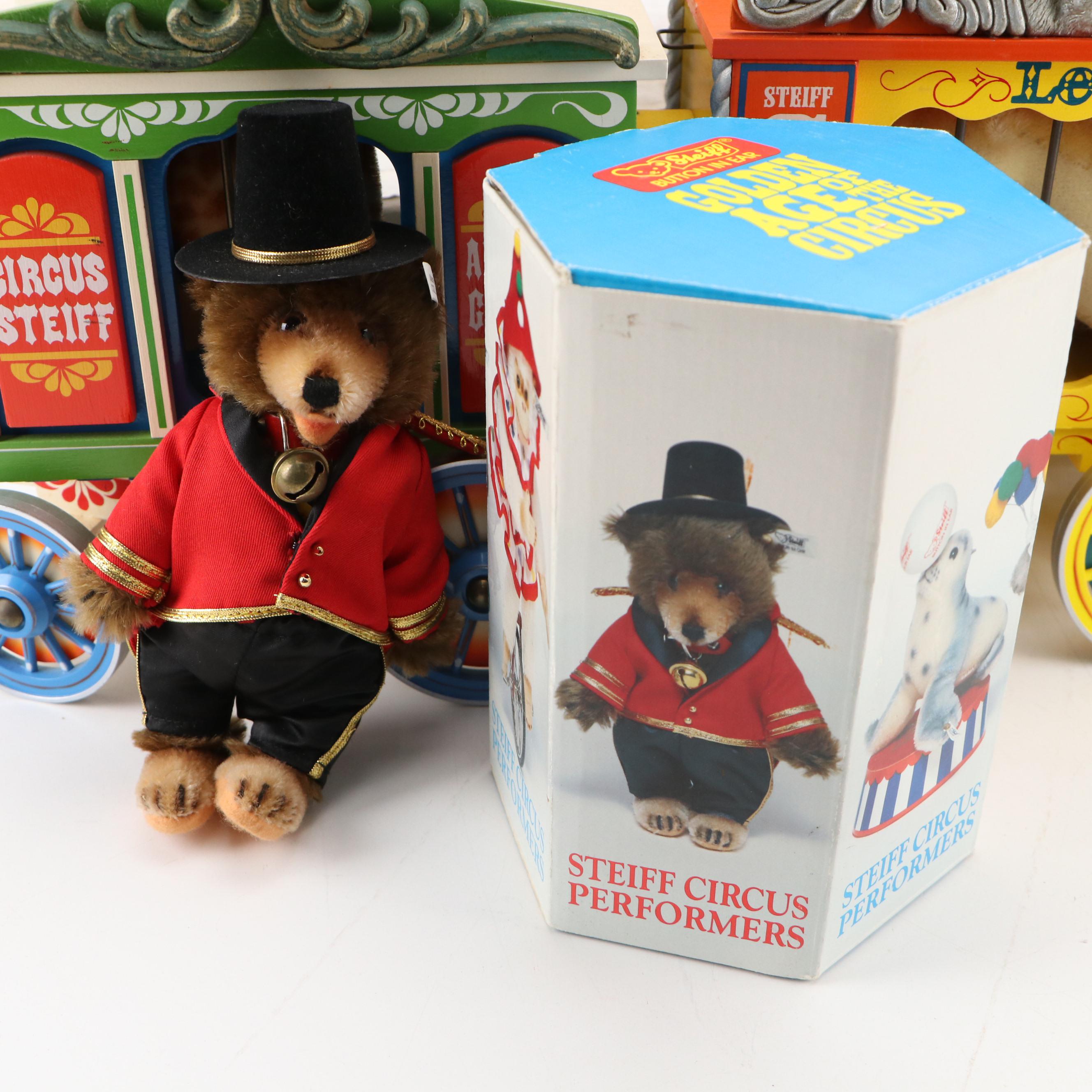 Steiff "Golden Age of the Circus Toys" with Train Wagons and Plush ...