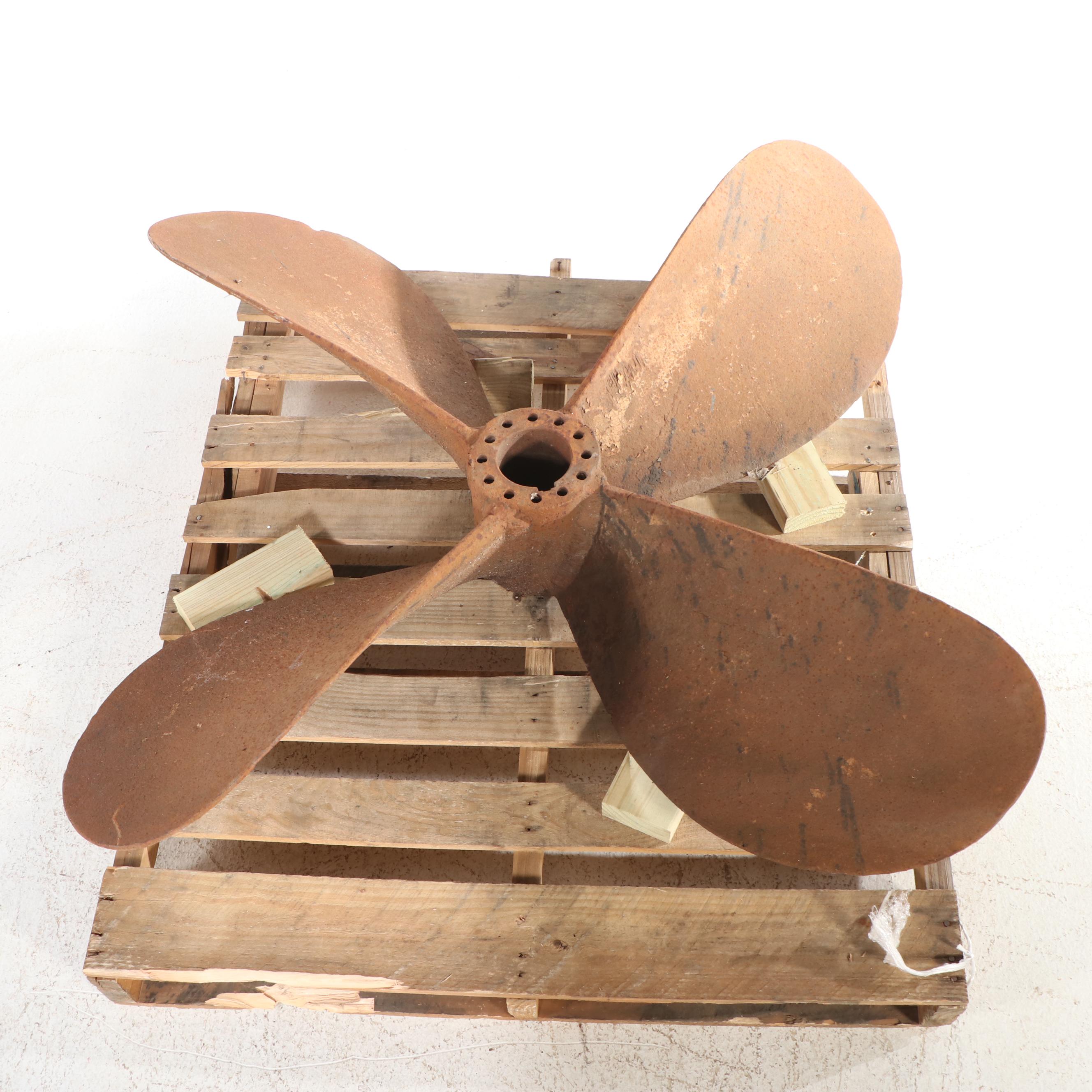 Cast Iron Four Blade Ship Propeller | EBTH