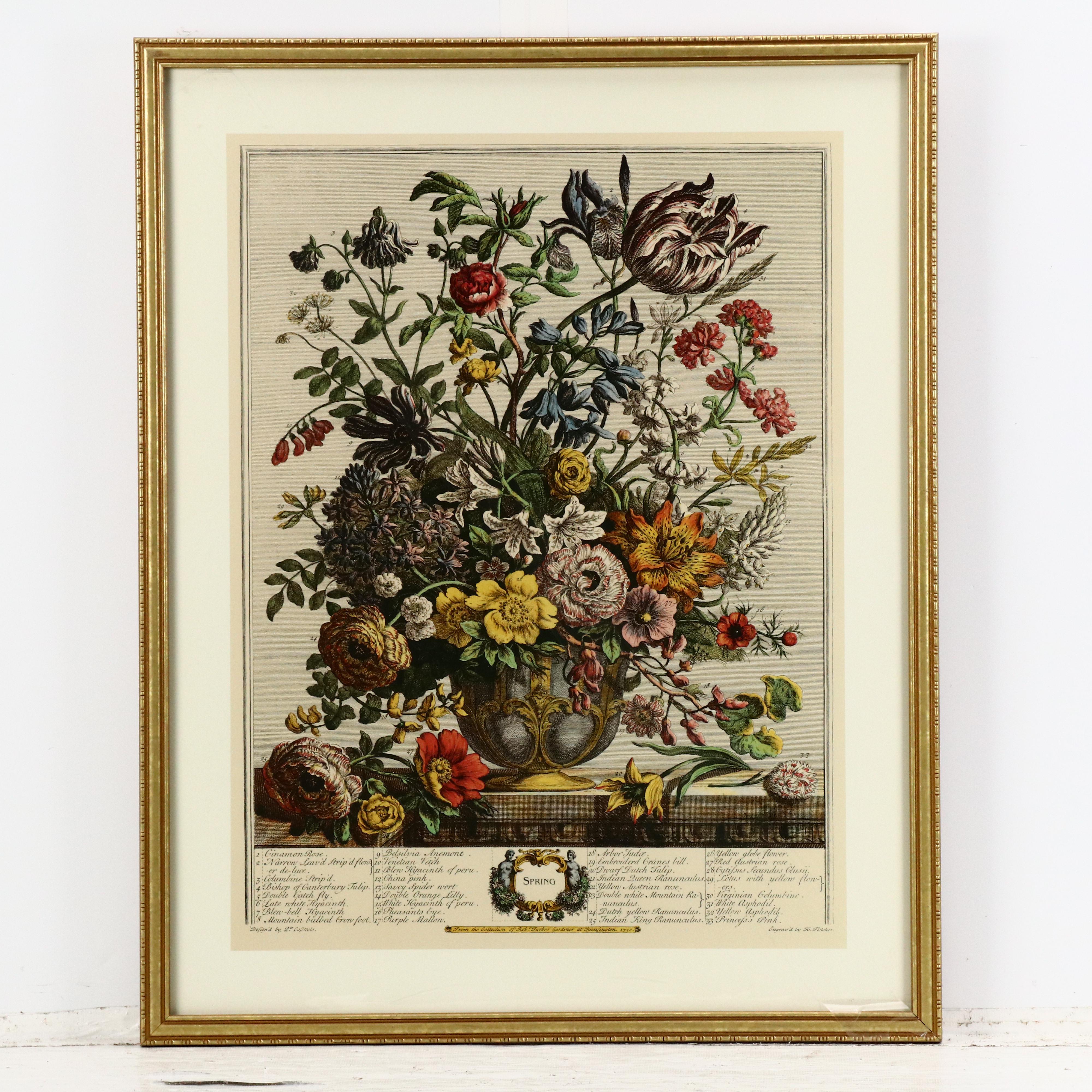 Offset Lithographs After Robert Furber "Spring" and "Winter" | EBTH