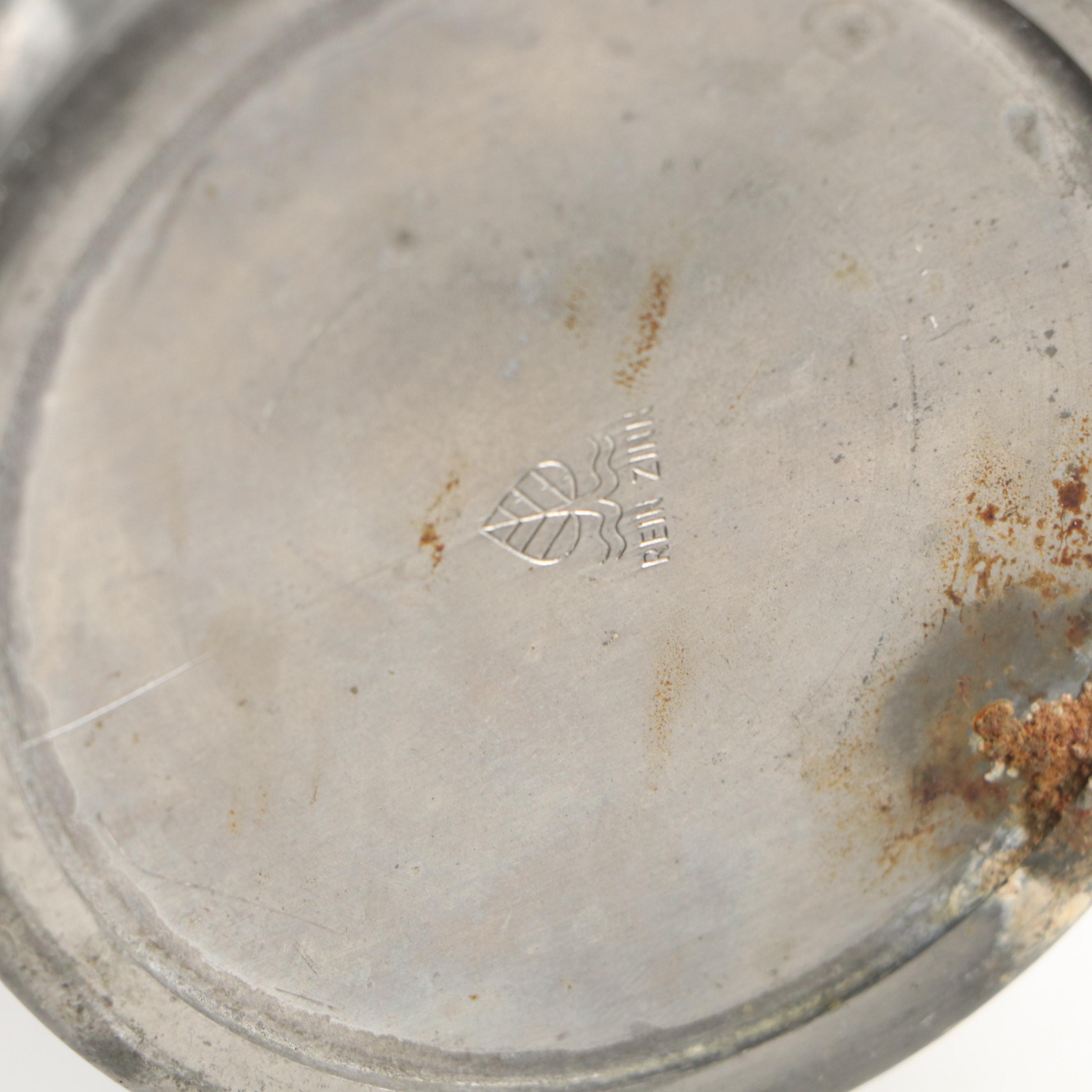 Rein Zinn, Gilde Zinn Pewter Ware with Steins, Pitcher, Bowl | EBTH