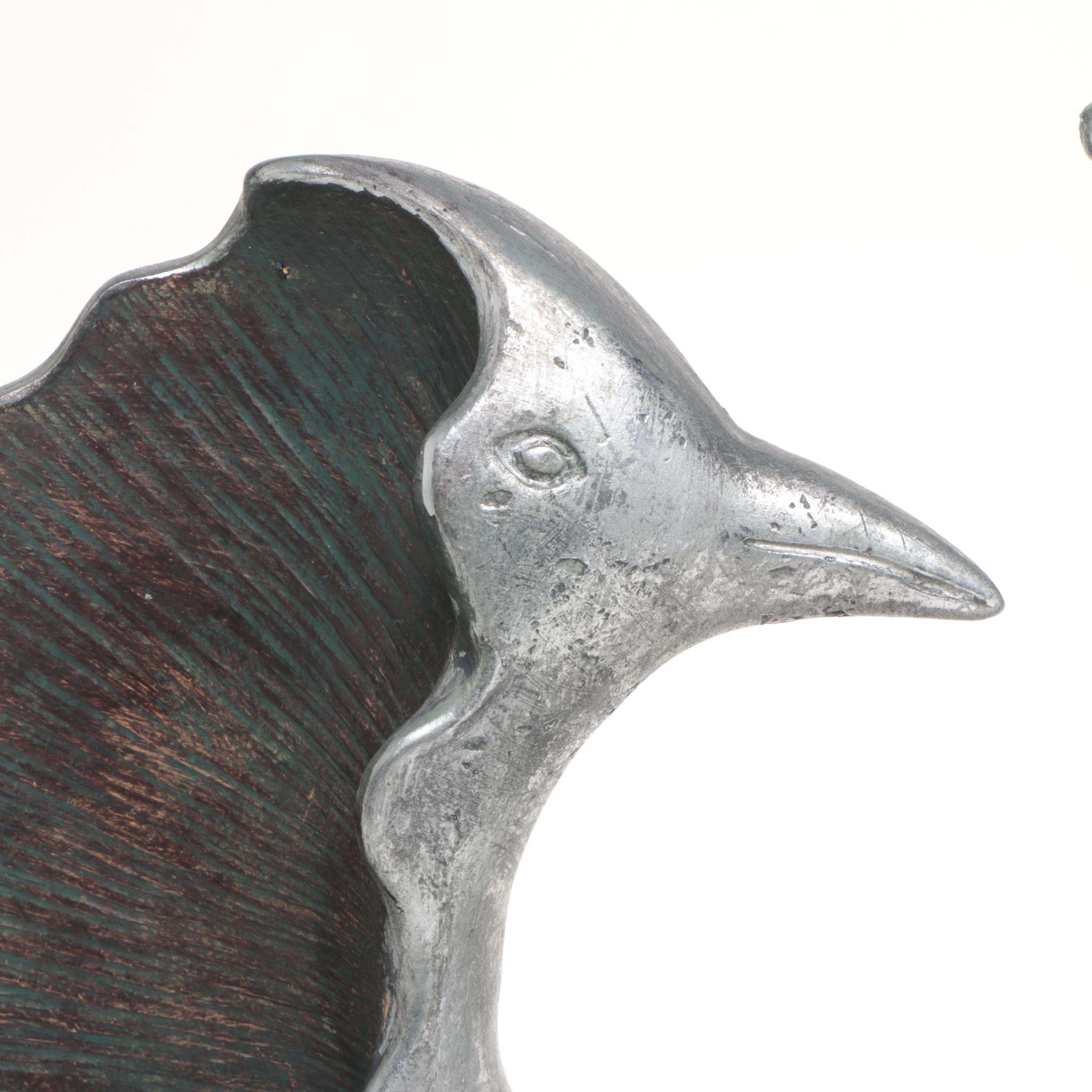 Billy Moon For Uttermost Isha Resin and Acrylic Silver Bird | EBTH