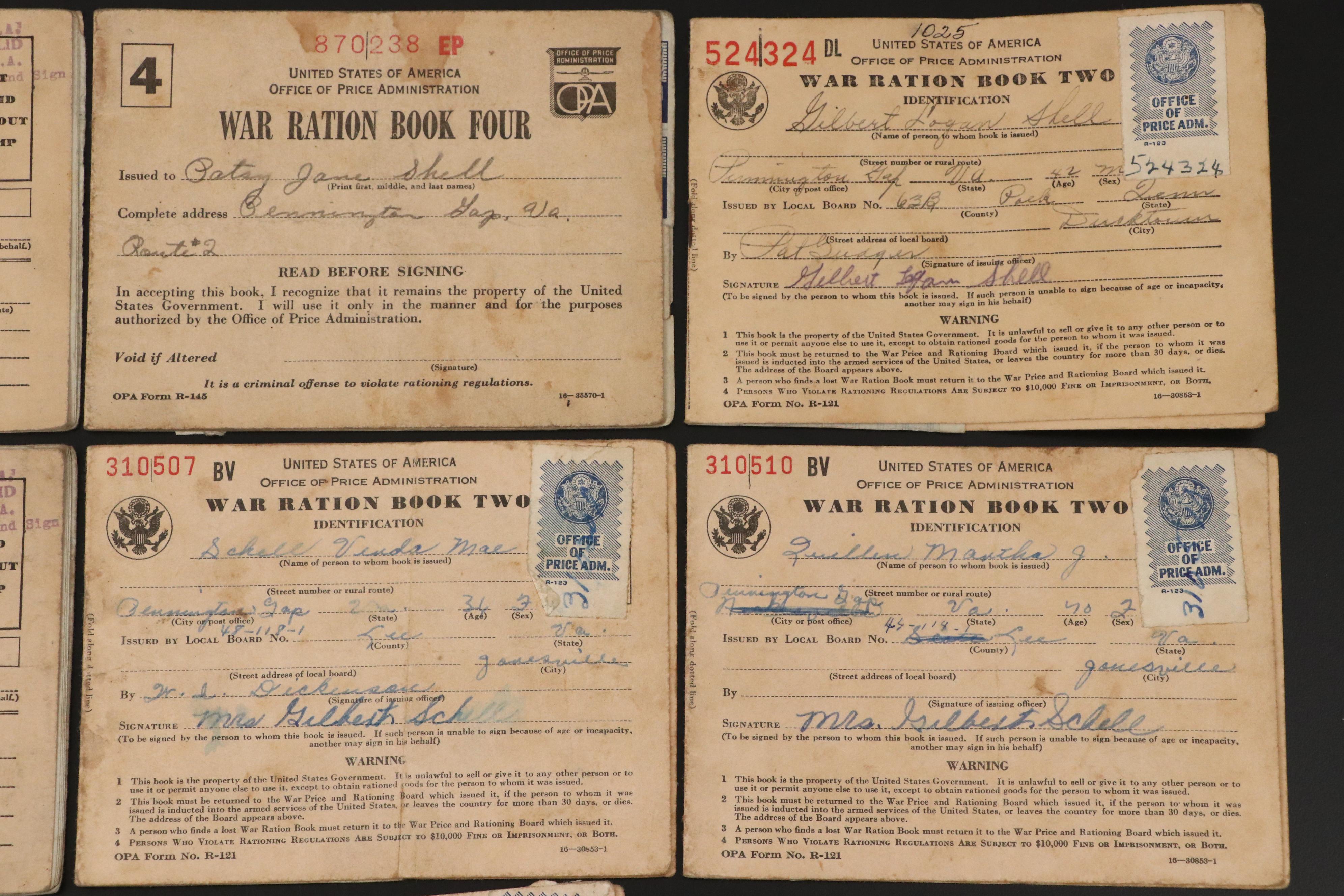 World War II Era War Ration Books, 1942–1943 | EBTH