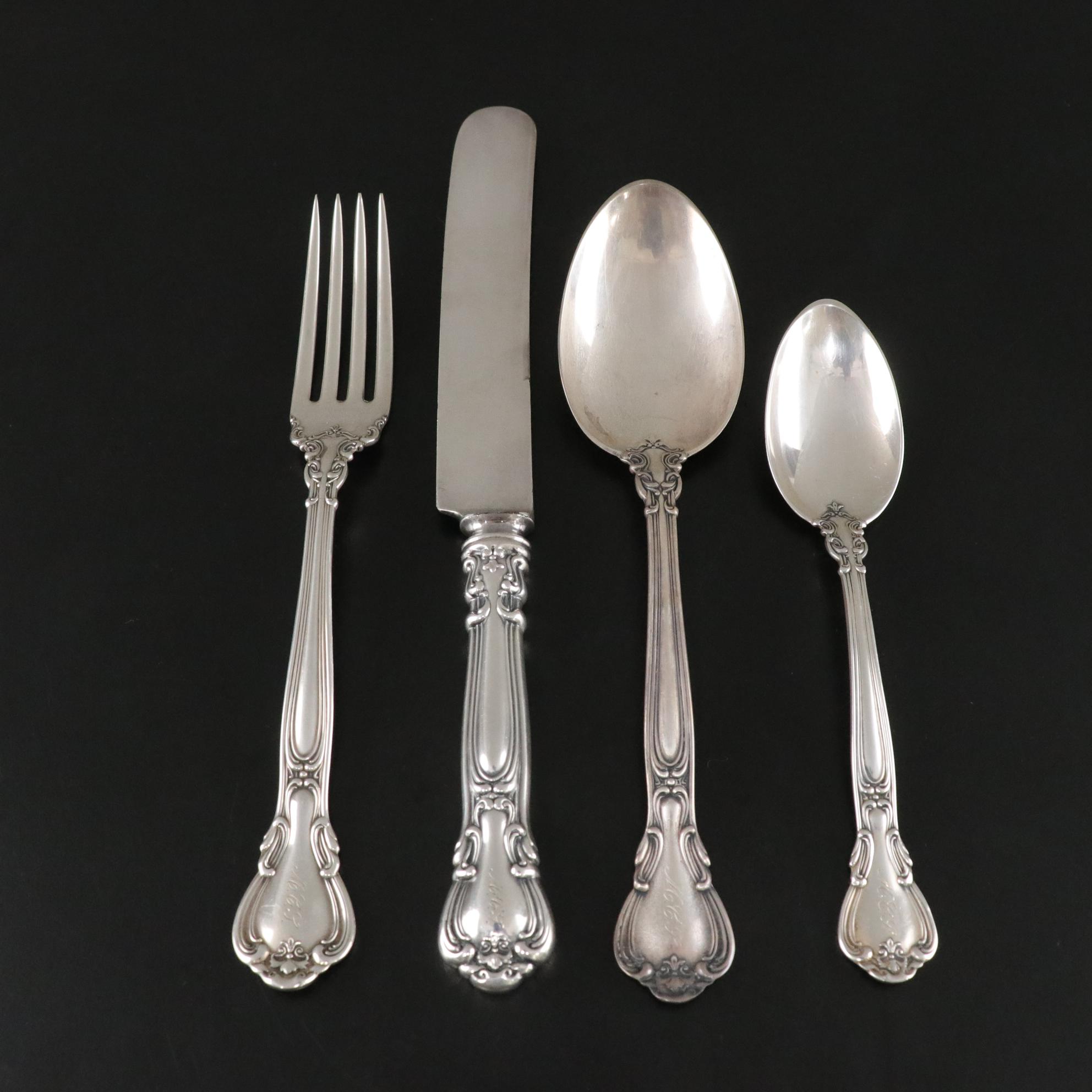 Sterling Silver "Chantilly" Flatware Set by Gorham | EBTH