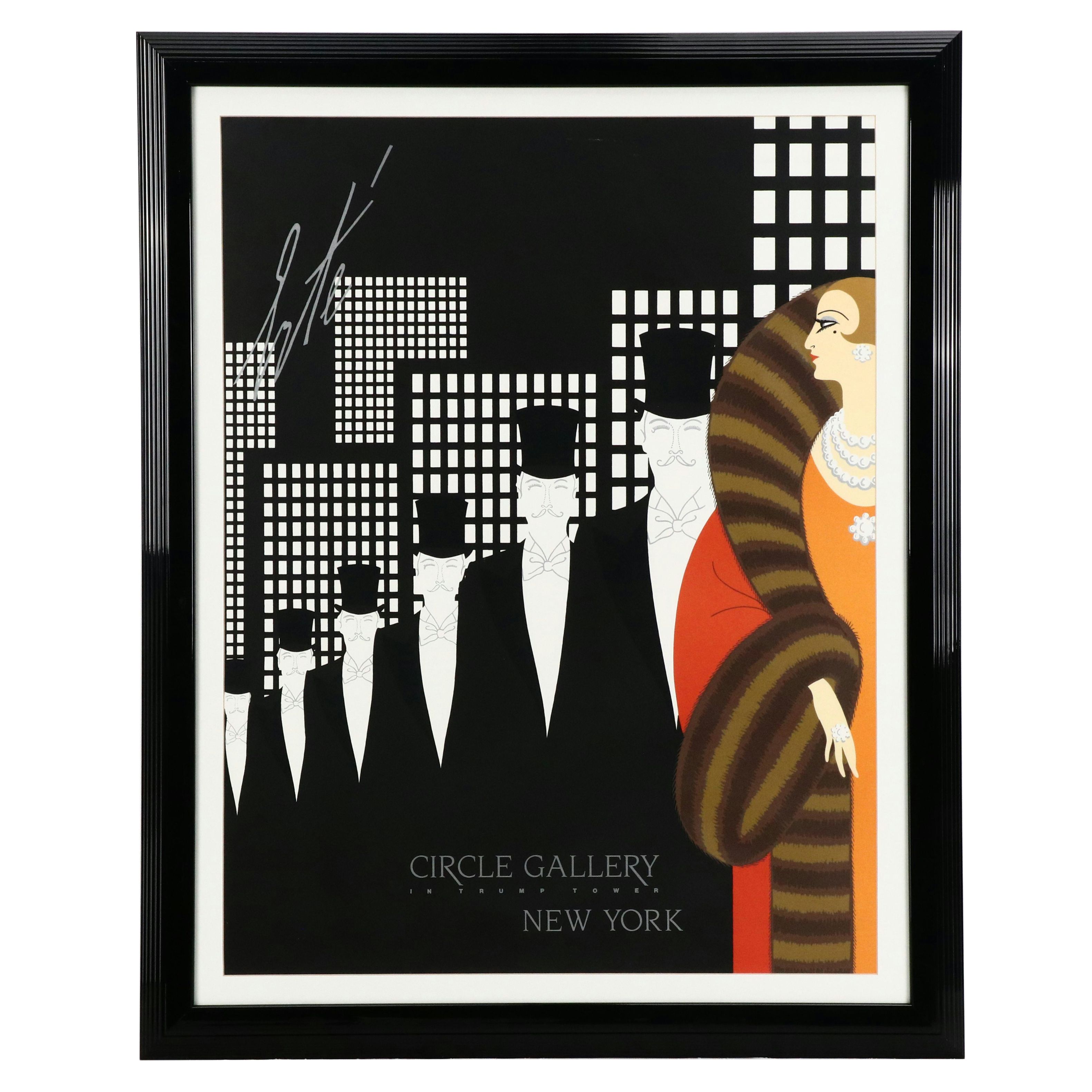 Circle Gallery Erté Exhibition Serigraph Poster, 1980s | EBTH