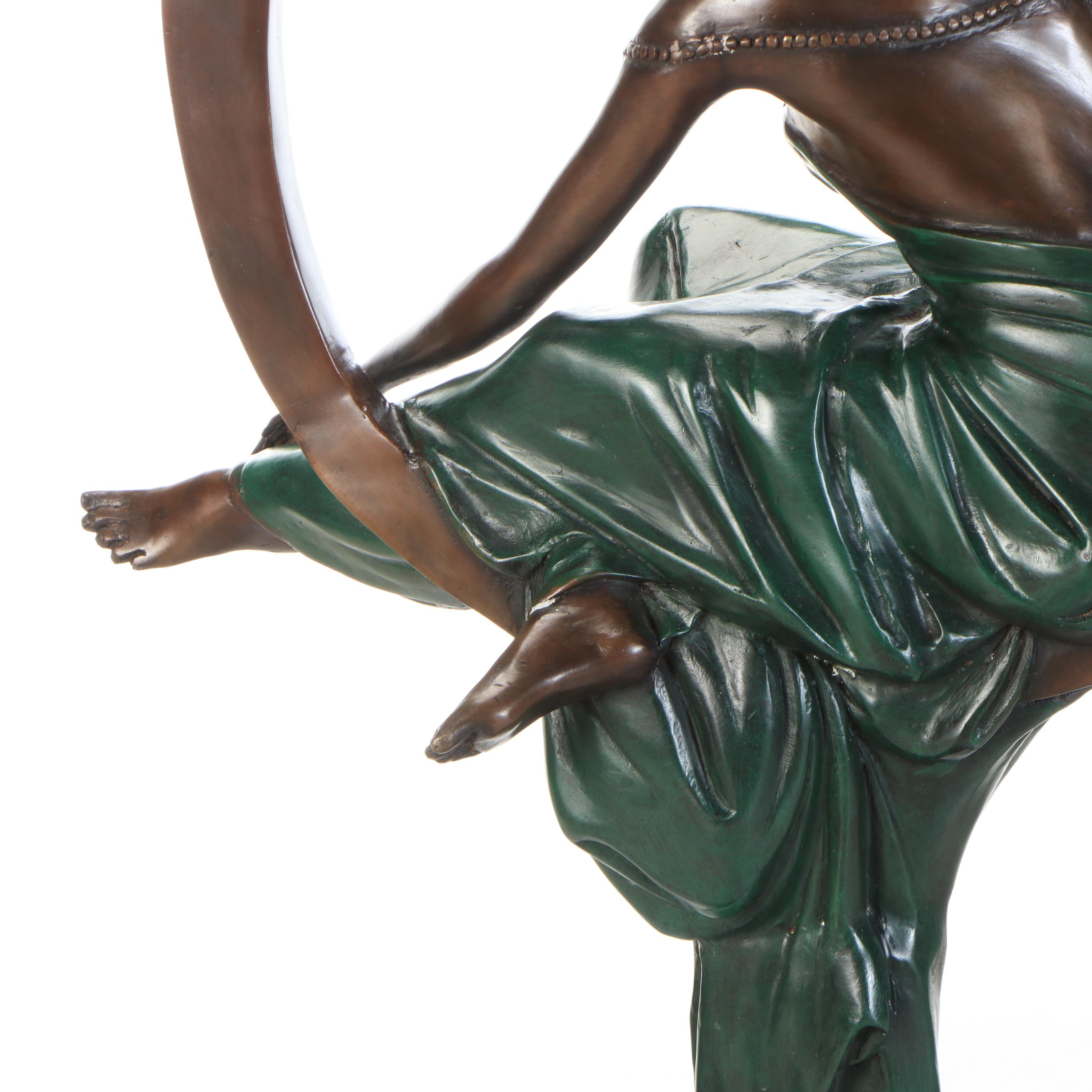 After Alphonse Mucha "Maiden of the Arts" Bronze Sculpture | EBTH