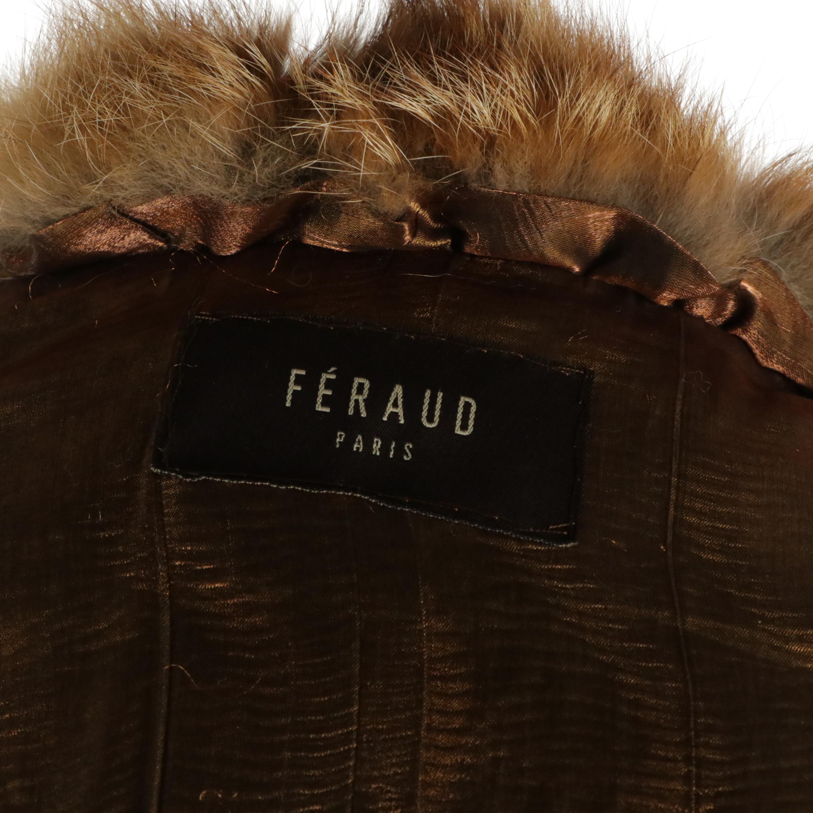 Louis Féraud Red Fox Fur Hooded Coat | EBTH