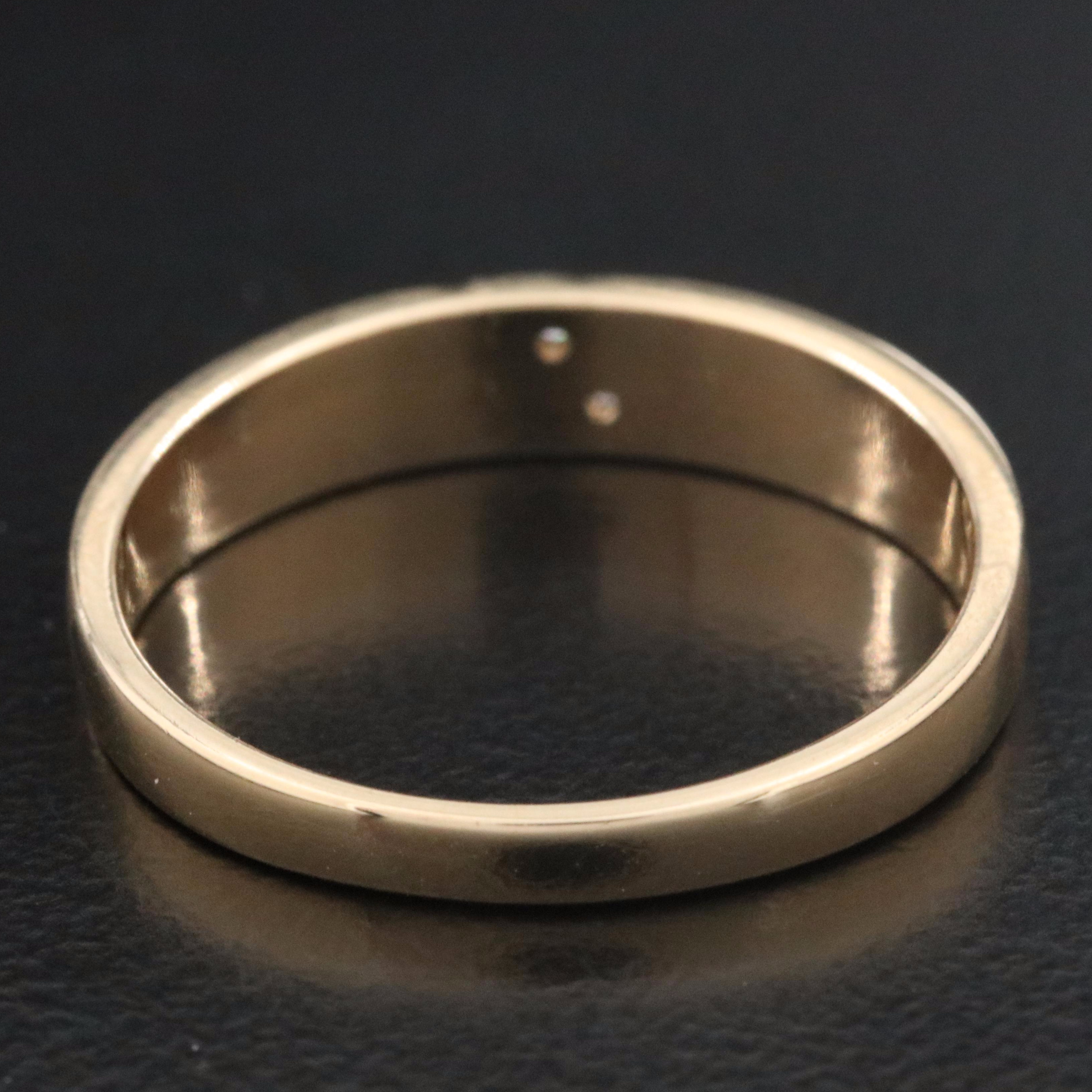 14K Diamond Accented Ivy Band | EBTH