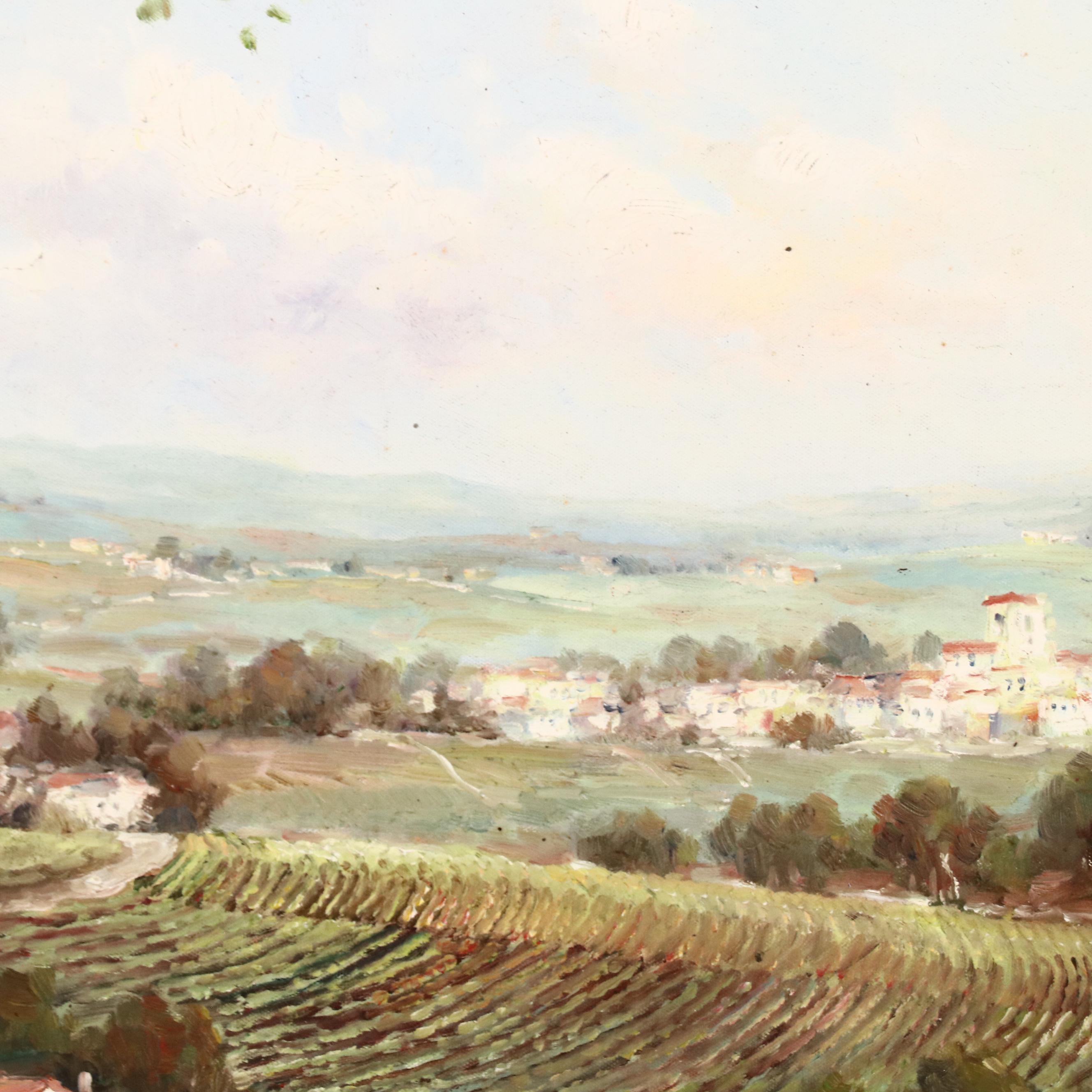 Scenic Oil Painting "Tuscan View," 21st Century | EBTH