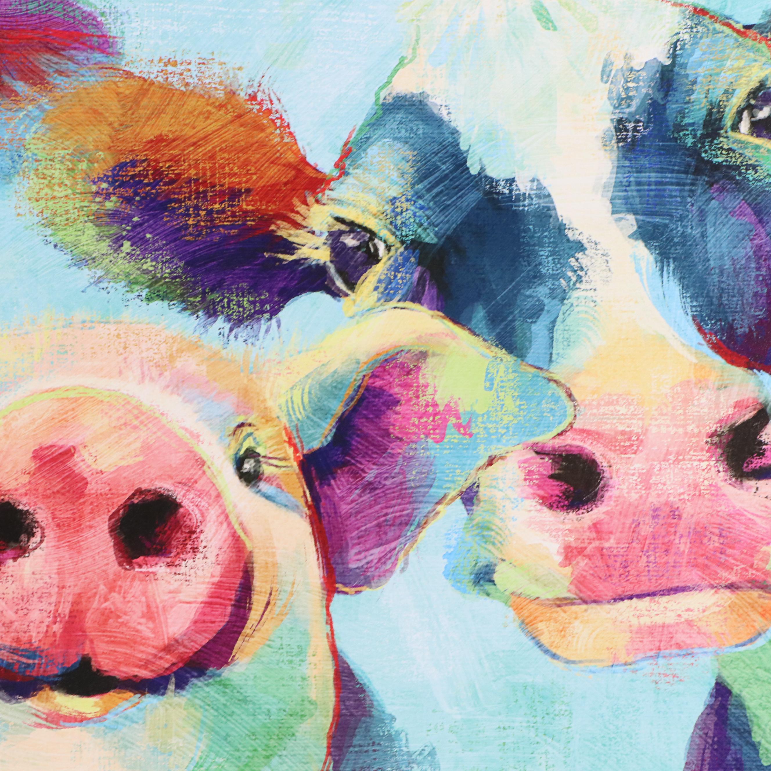 Offset Lithograph of Cows and Pig, 21st Century | EBTH