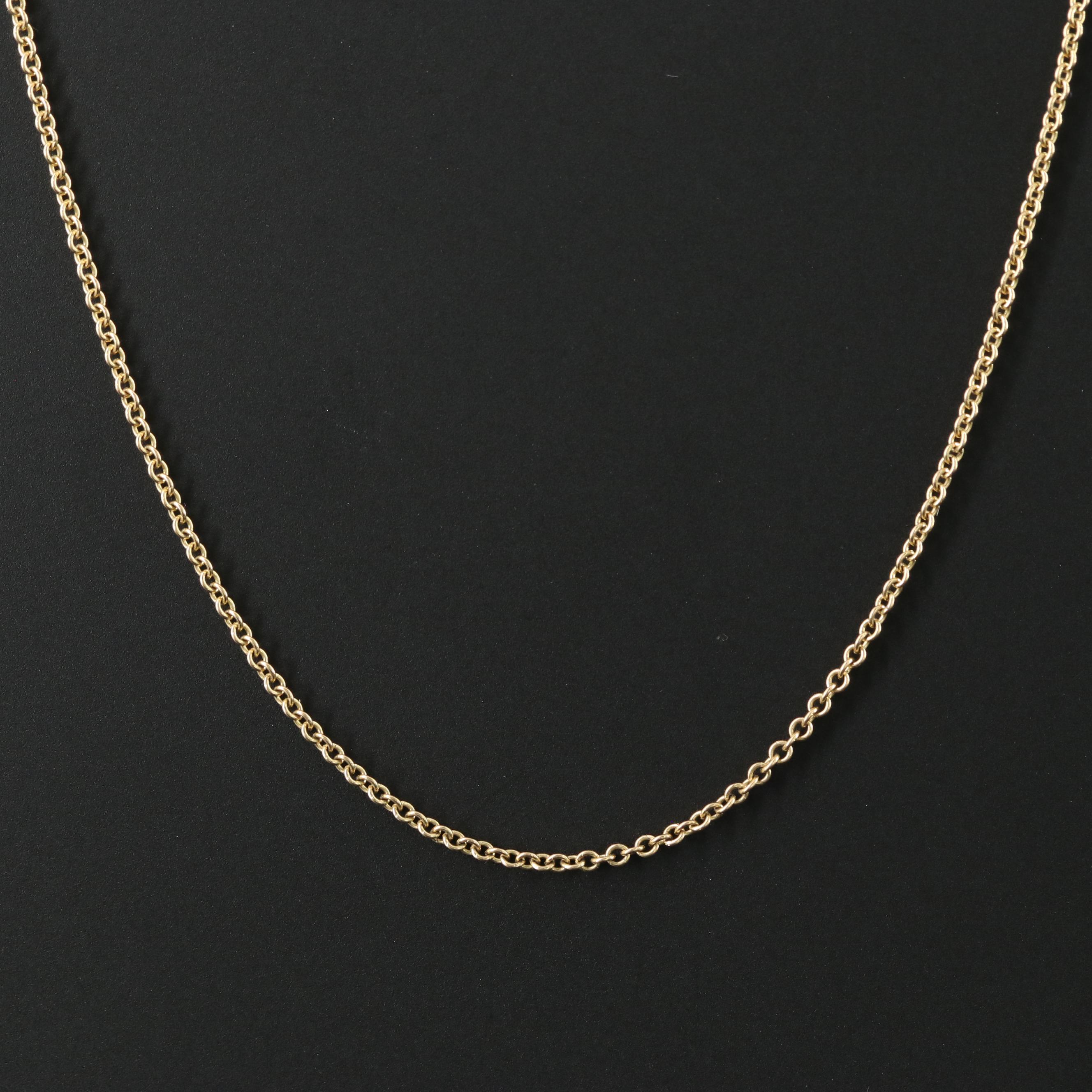 Italian 14K Cable Chain Necklace | EBTH