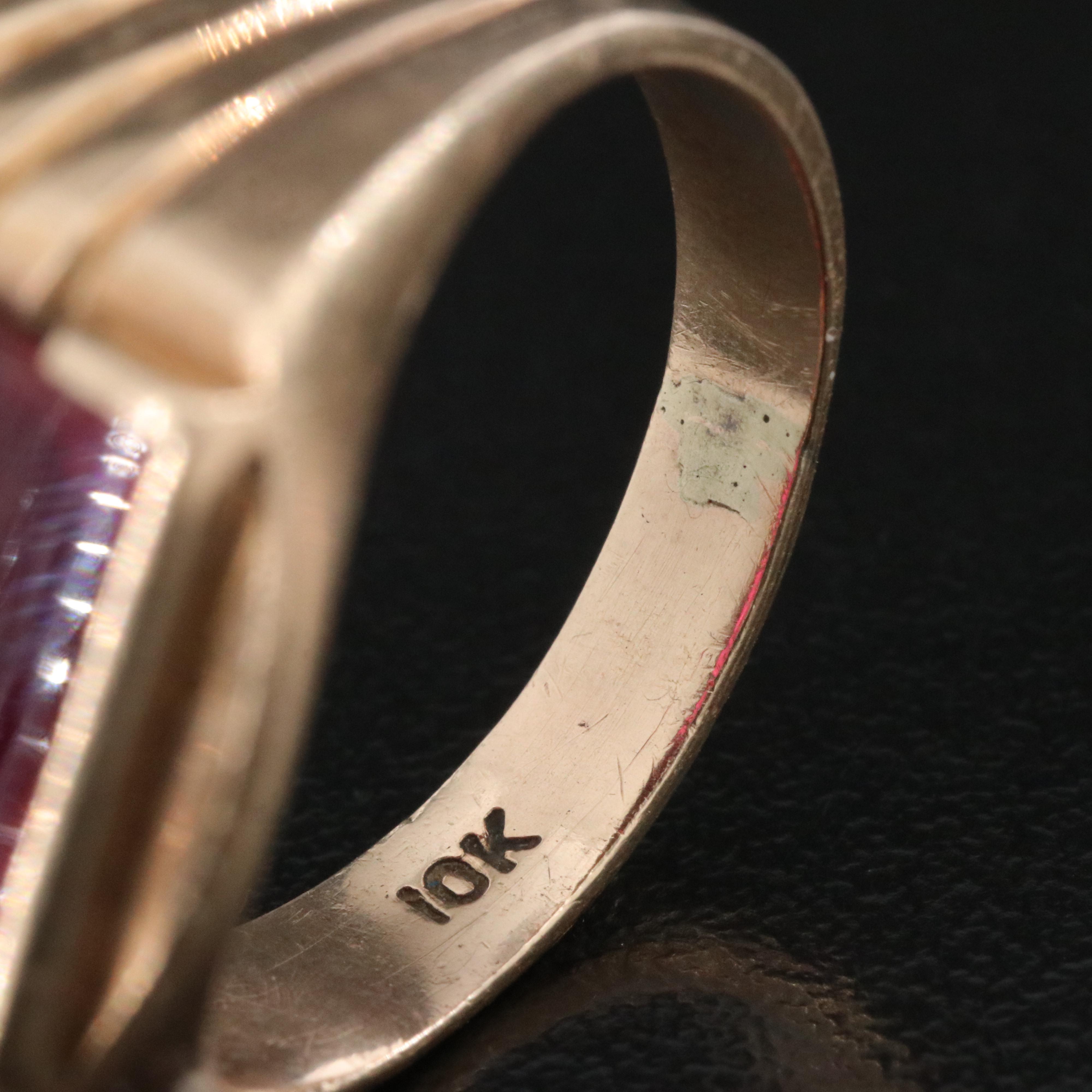 10K Diamond and Ruby Ring | EBTH