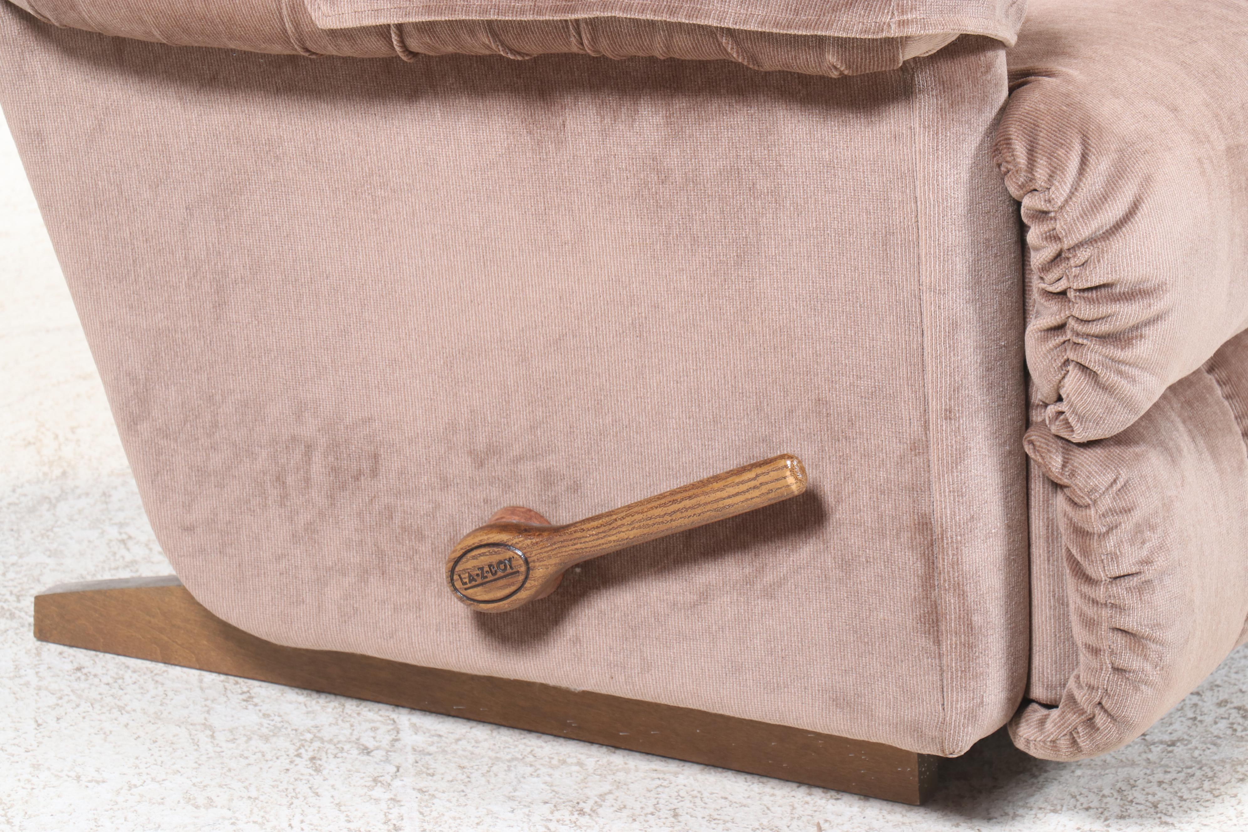 La-Z-Boy Corduroy Upholstered Platform Rocker/Recliner Chair | EBTH