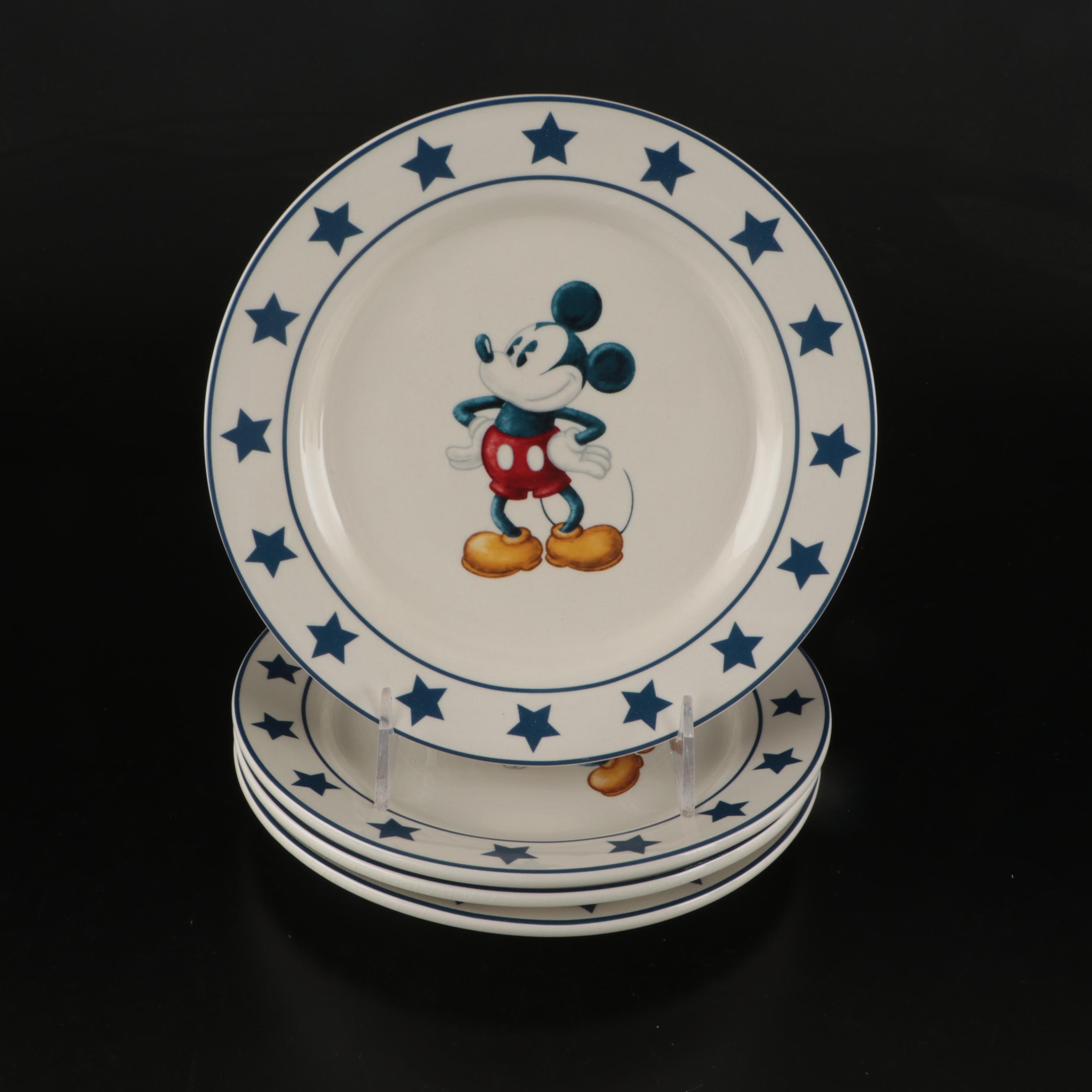 Disney Mickey Mouse and Stars Ceramic and Glass Dinnerware | EBTH