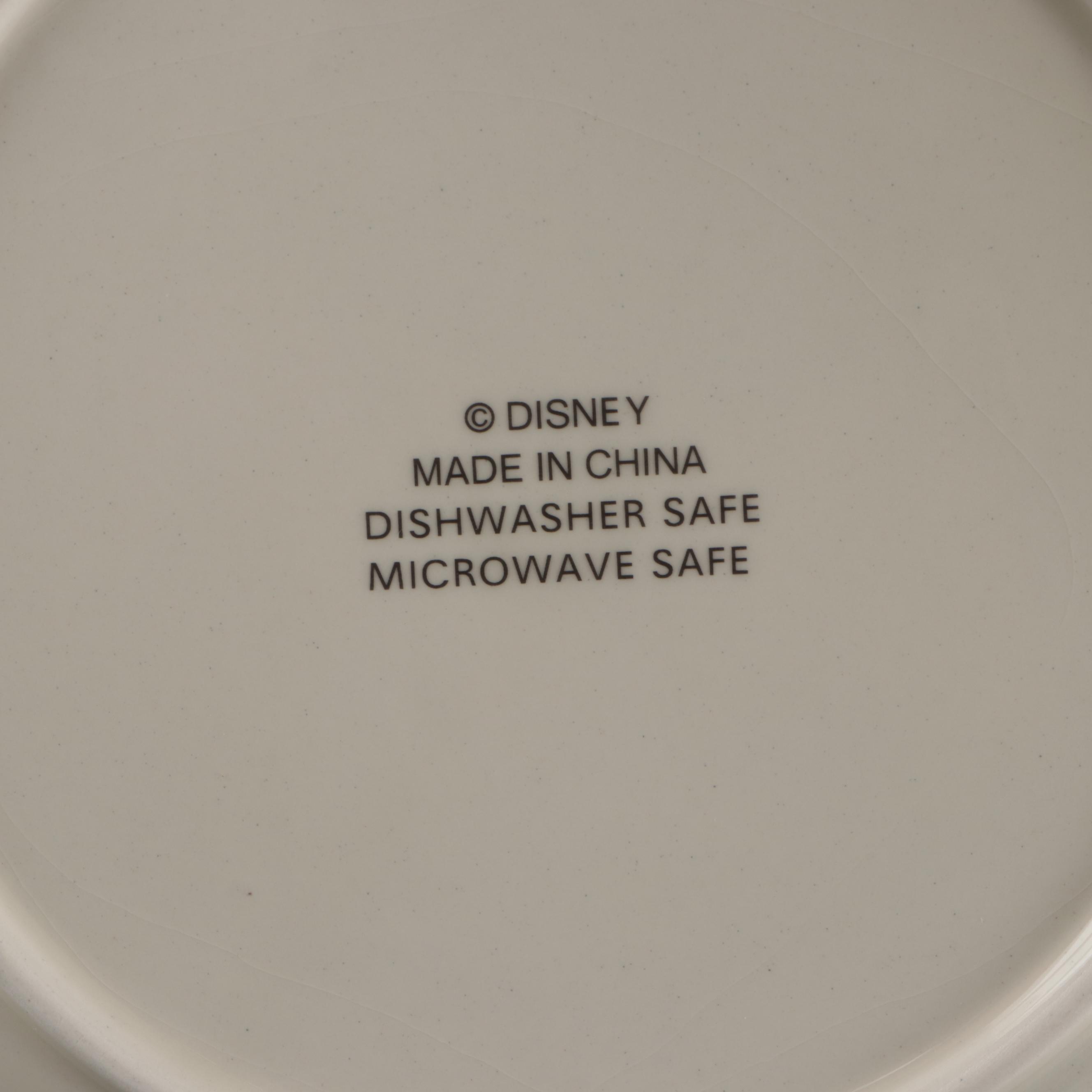 Disney Mickey Mouse and Stars Ceramic and Glass Dinnerware | EBTH