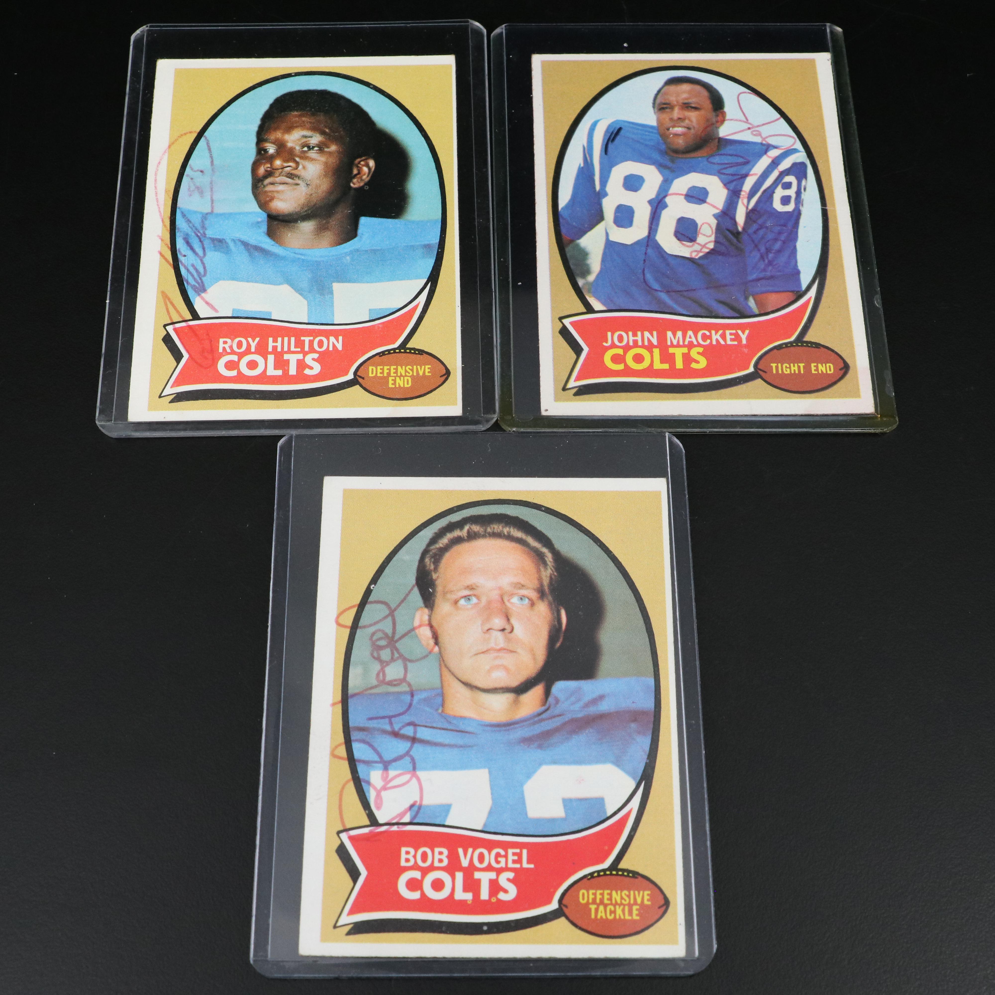 1960s & 1970s Football Lot with Gale Sayers, Griese and Signed Unitas ...