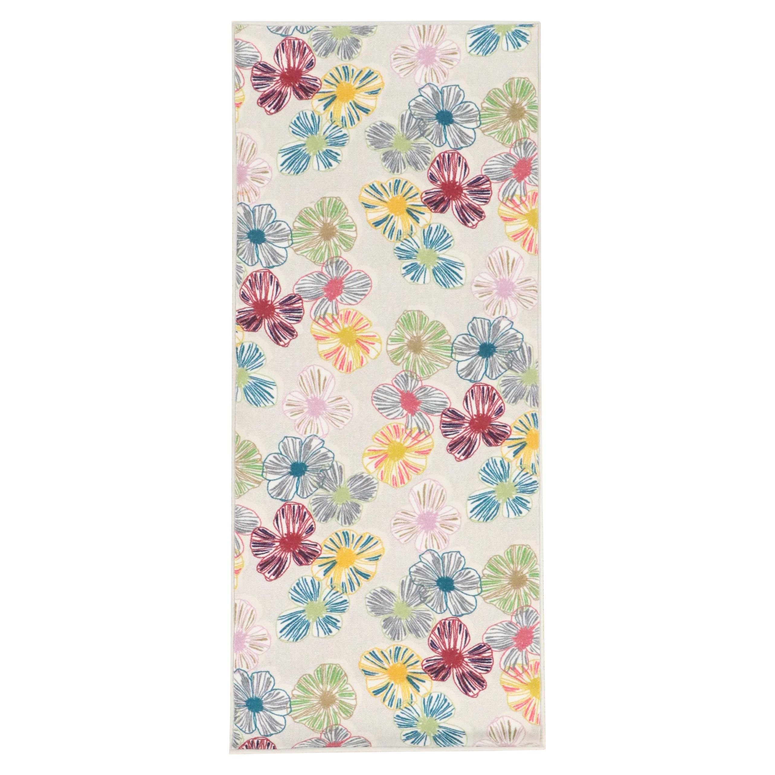 2'7 x 5'11 Machine Made Missoni Home by Stark "Fiore" Carpet Runner | EBTH