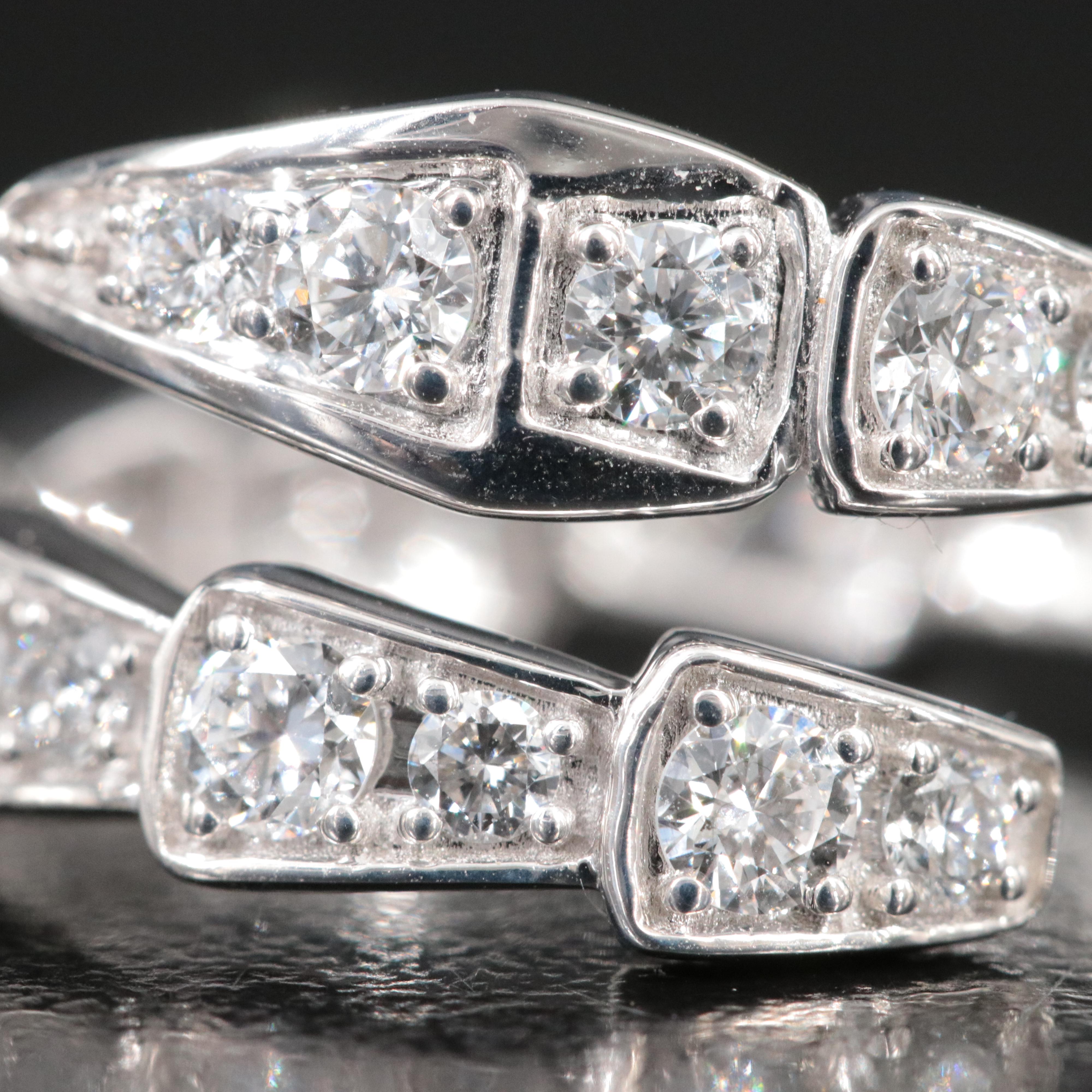 14K 1.29 CTW Lab Grown Diamond Wrap Ring | EBTH