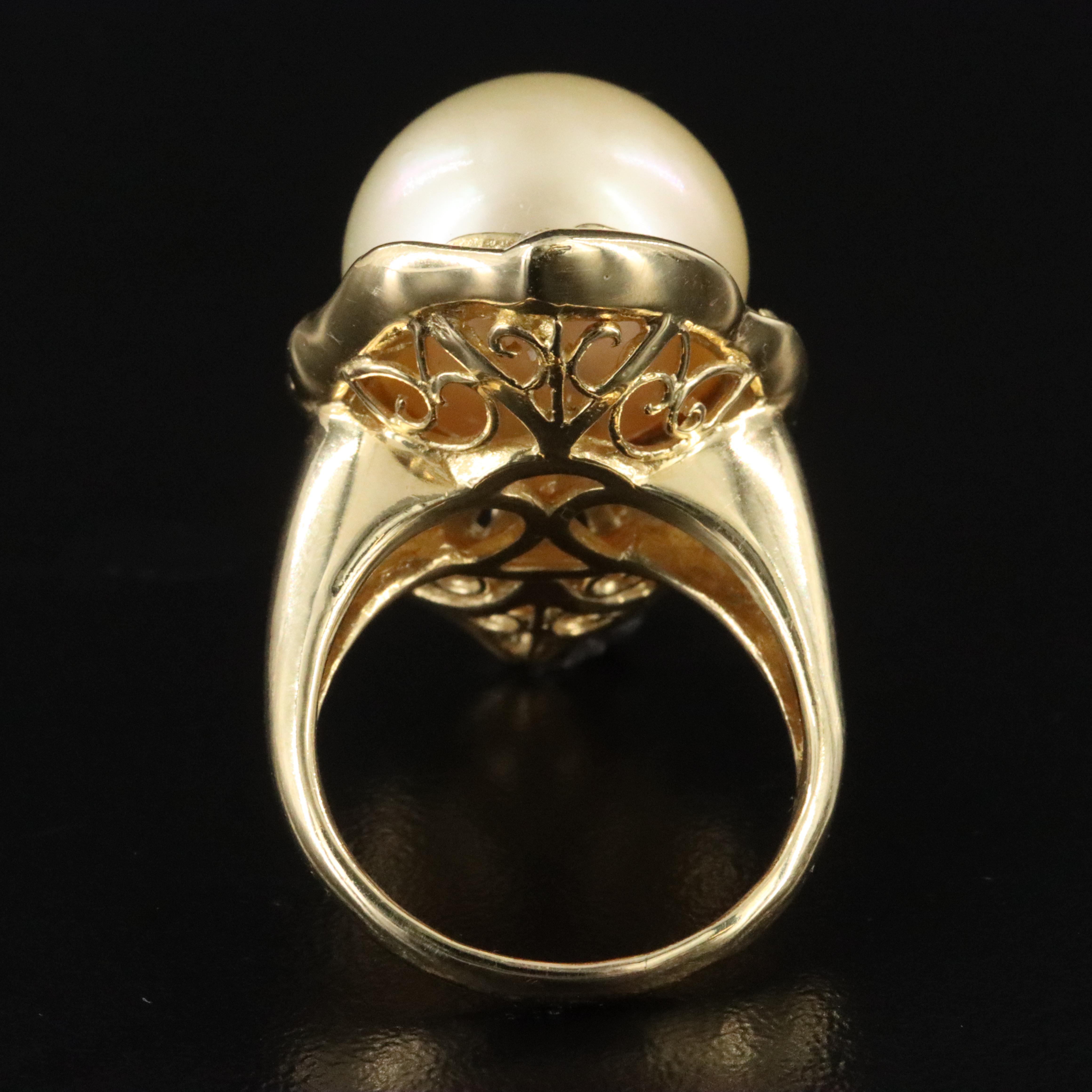 18K Pearl and Diamond Ring | EBTH