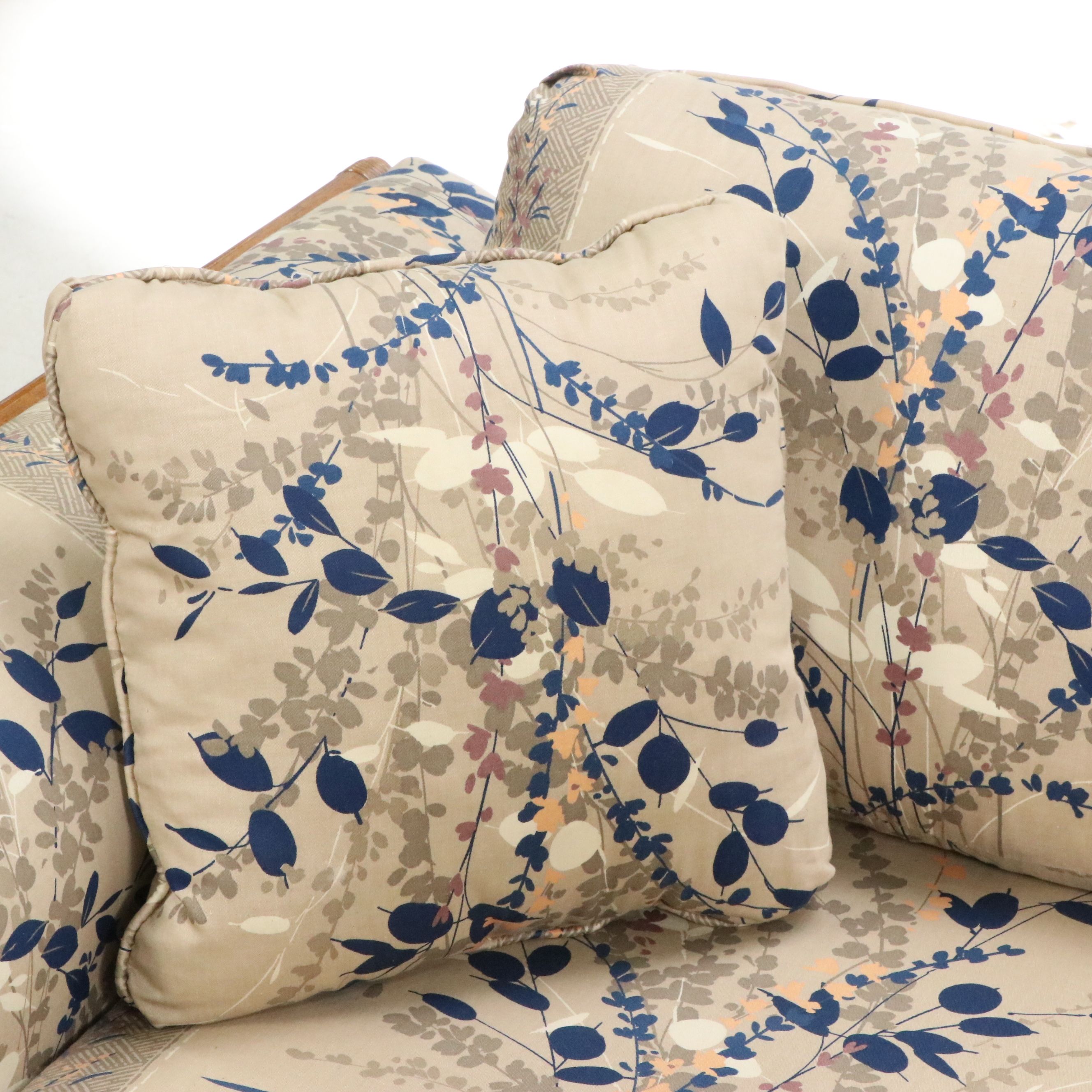 Riverside Rattan and Wicker Framed Sofa, Late 20th Century | EBTH