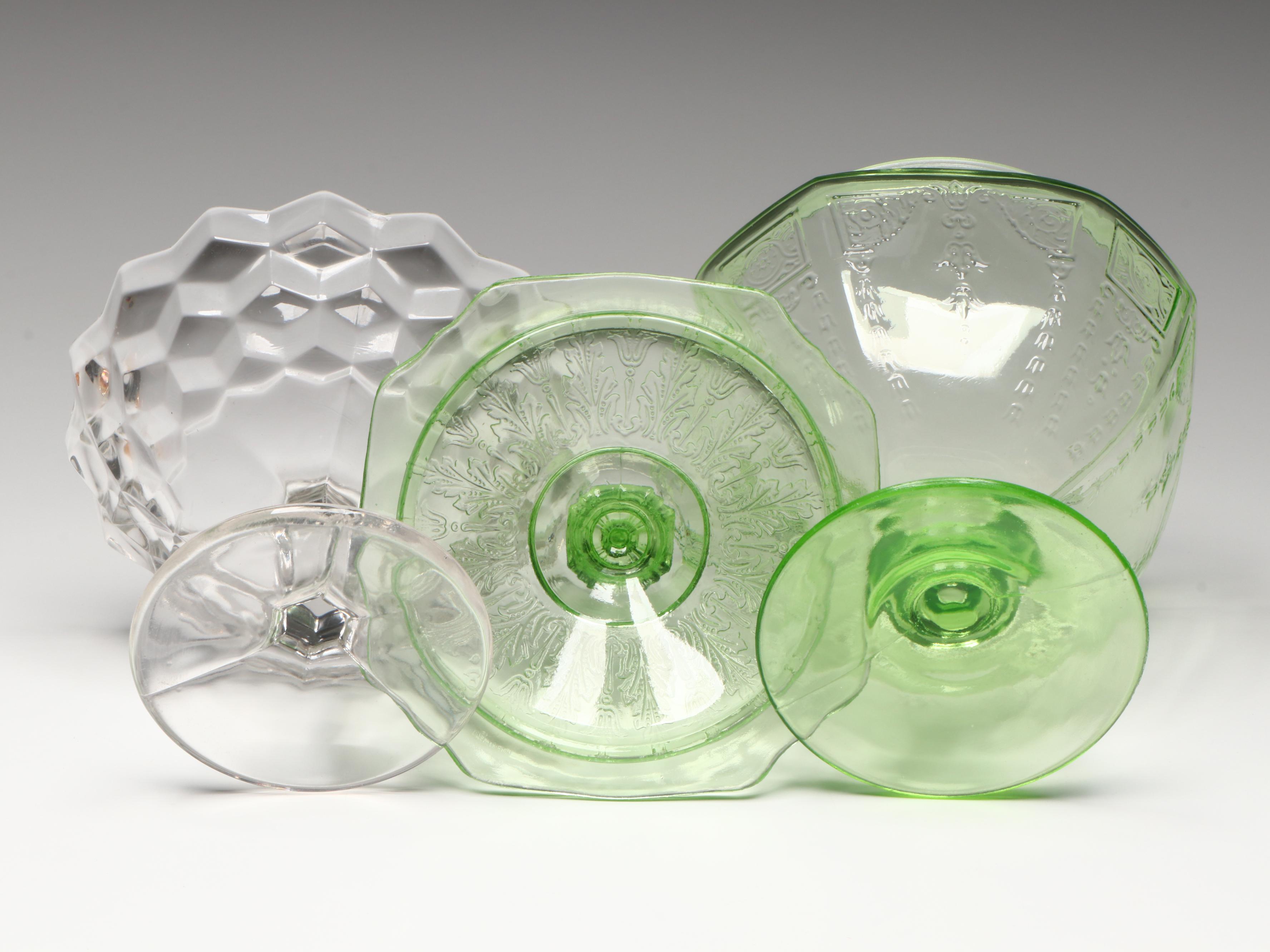 Anchor Hocking, Northwood, Imperial and Other Depression Glass Table ...