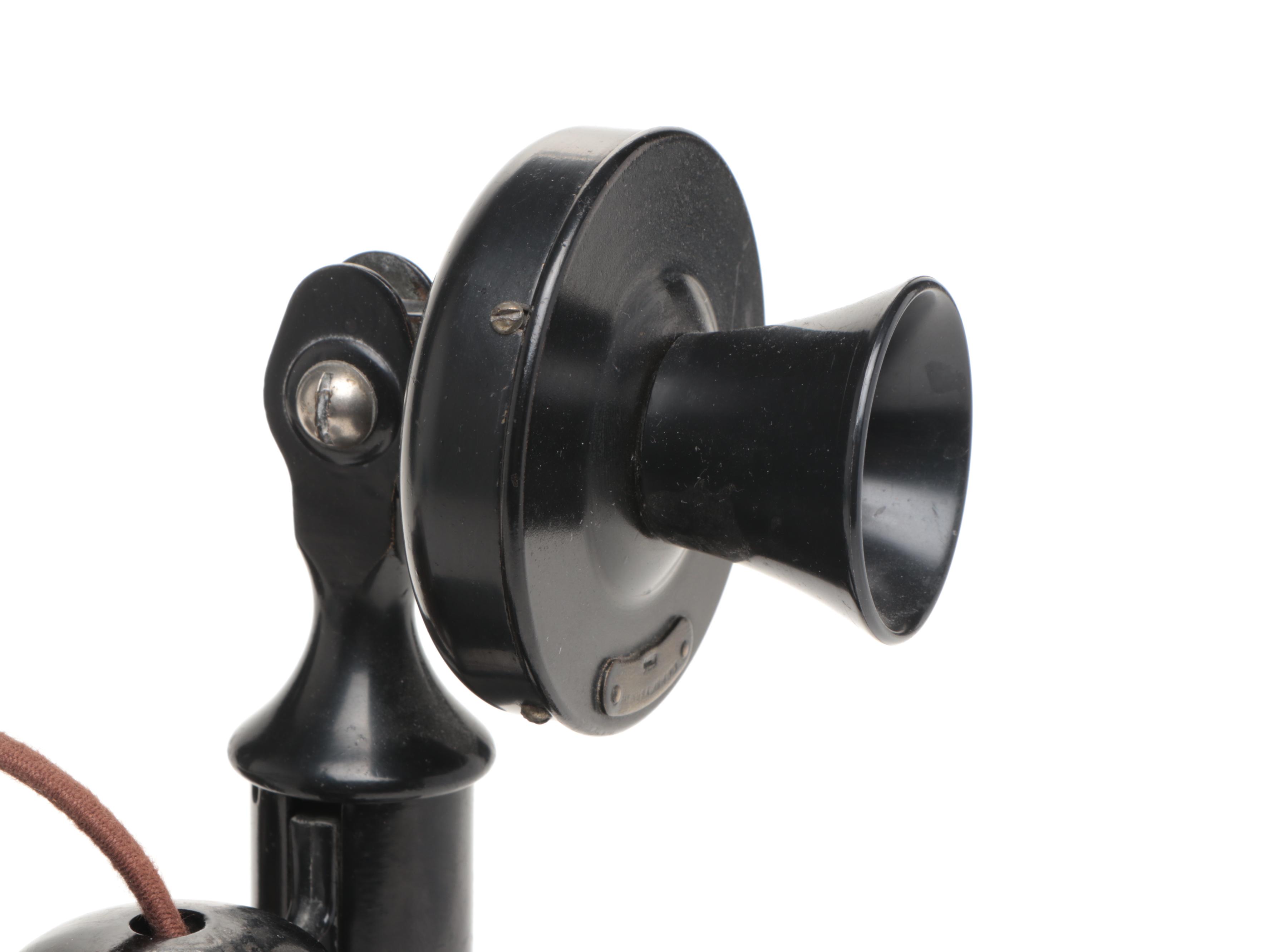 Antique AT&T Electric Candlestick Telephone with Modernized Electric ...