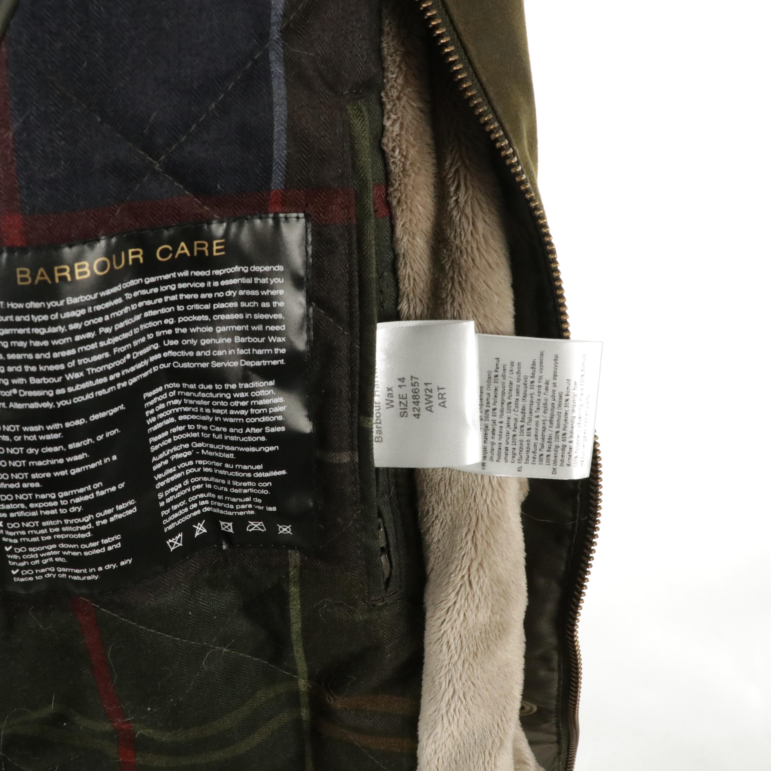 Barbour Hartwith Hooded Coat in Waxed Cotton | EBTH