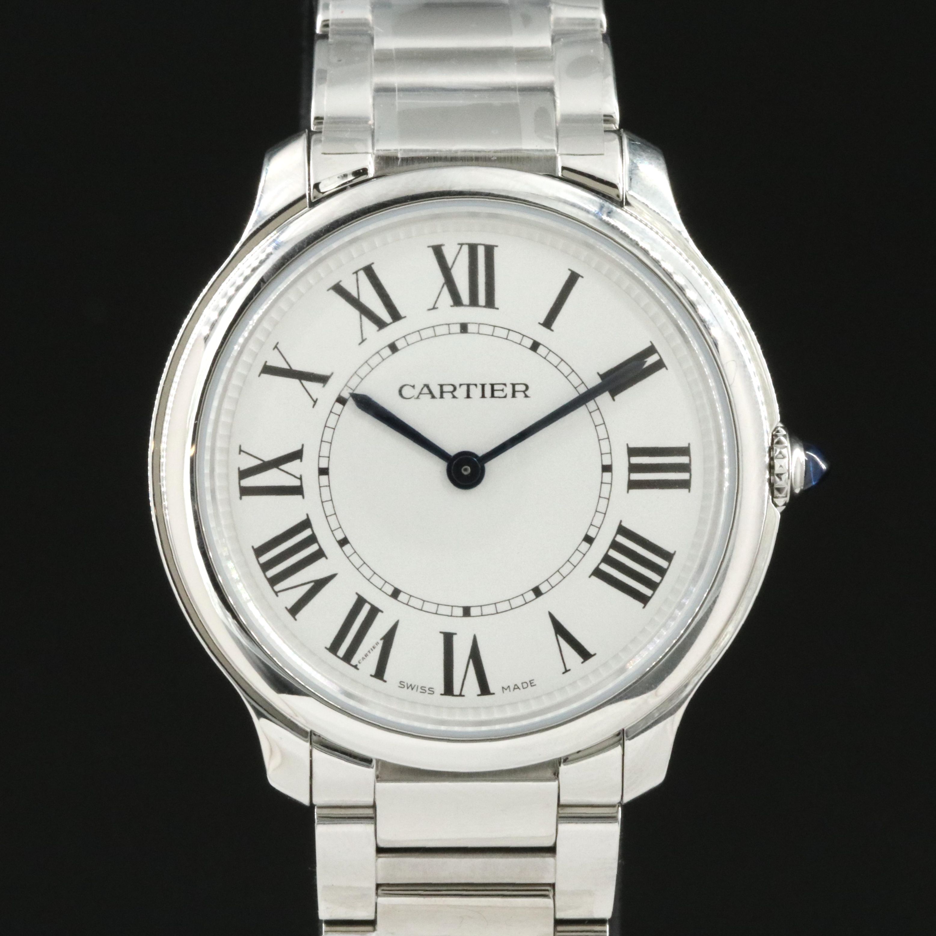 Cartier Ronde Must de Cartier 4423 Silver 36mm Steel Quartz Watch ...