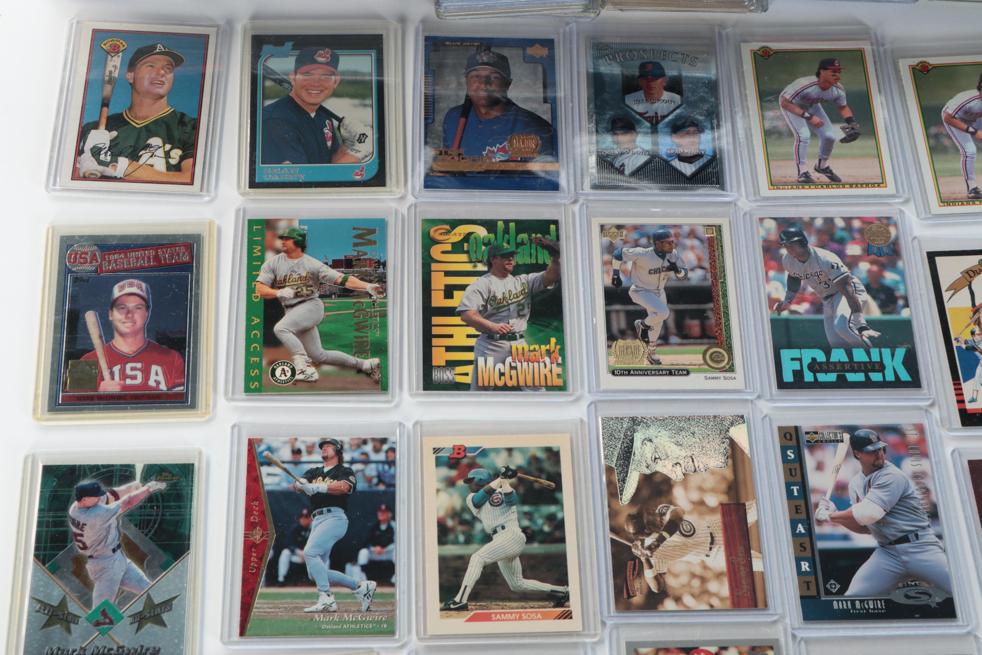 300+ Baseball Cards with Aaron, Ryan, Ruth, Smoltz, Sandberg, Thomas ...