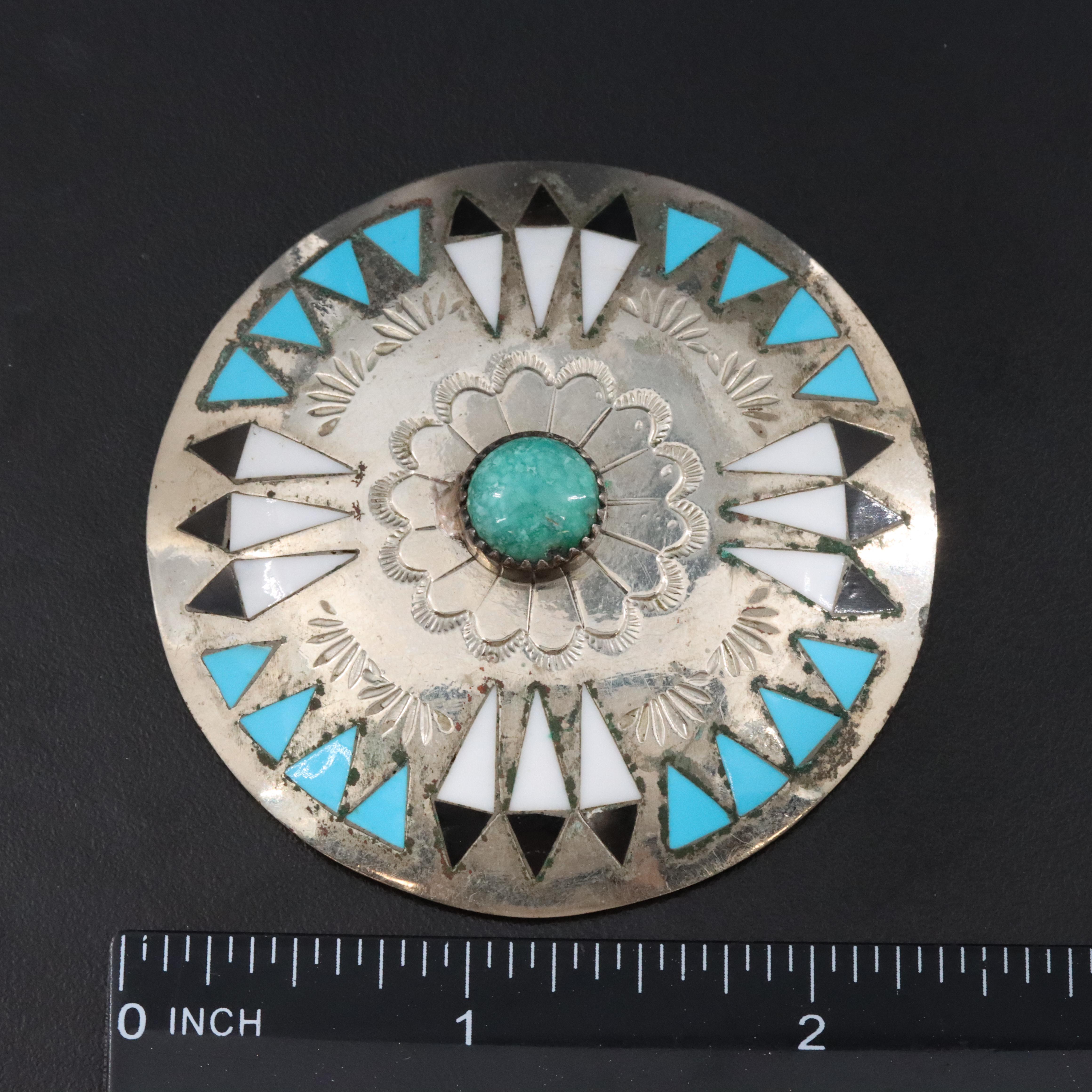 Southwest Style Concho Pin | EBTH