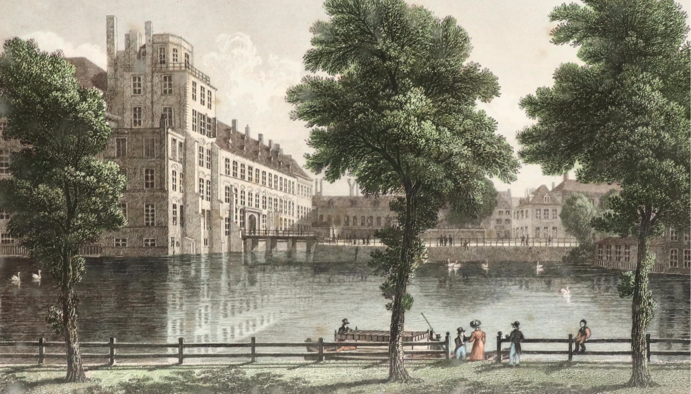 Engraving After Lt. Colonel Robert Batty "Montalban's Tower, Amsterdam ...