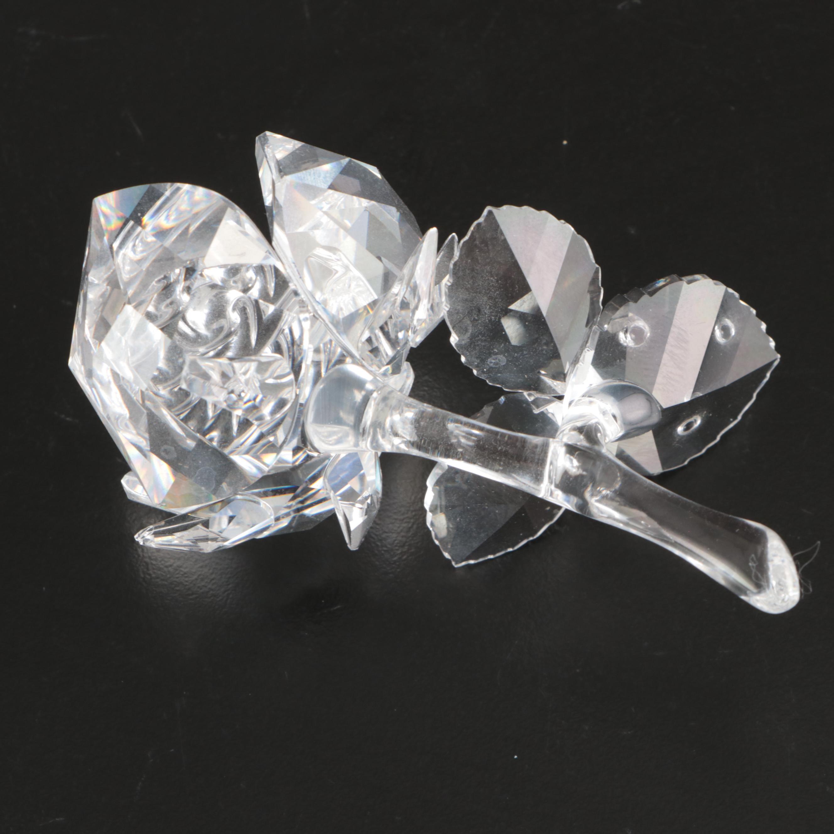 Swarovski Crystal Train with Waterford Crystal Desk Clock and Other ...