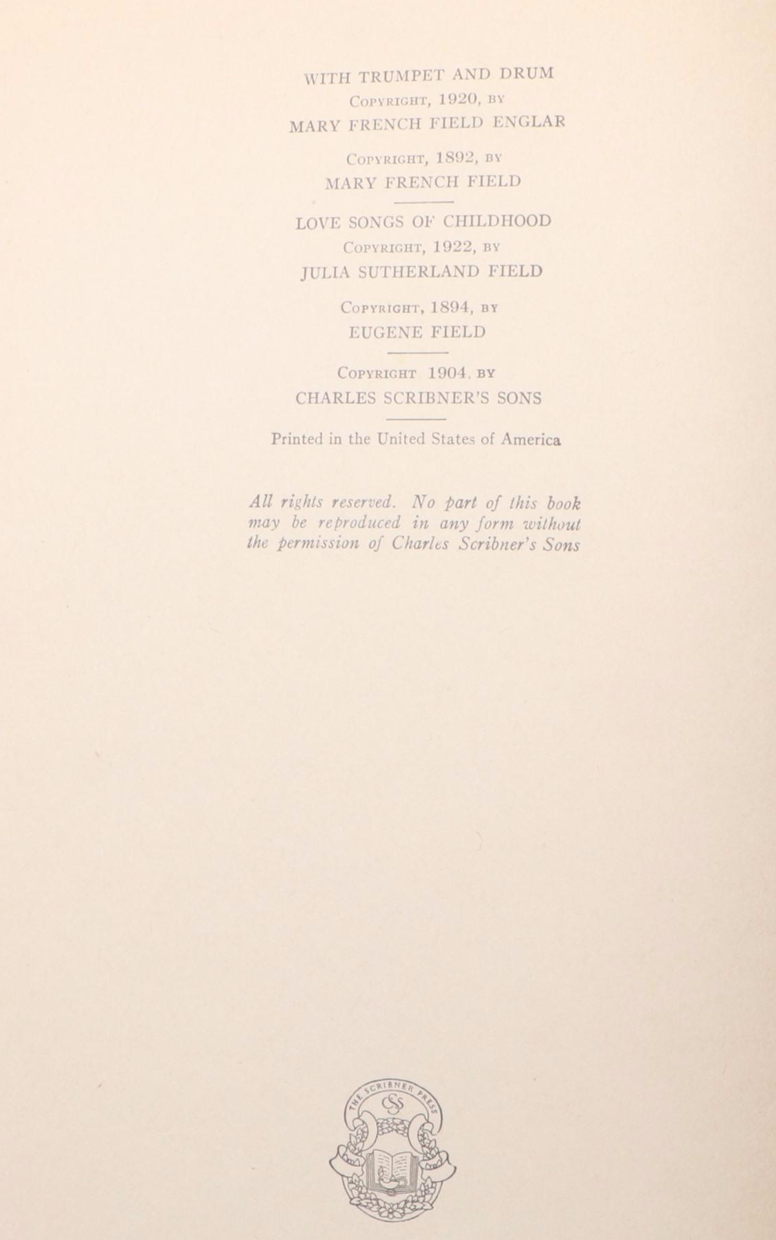 Maxfield Parrish Illustrated "Poems of Childhood" by Eugene Field, 1904 ...