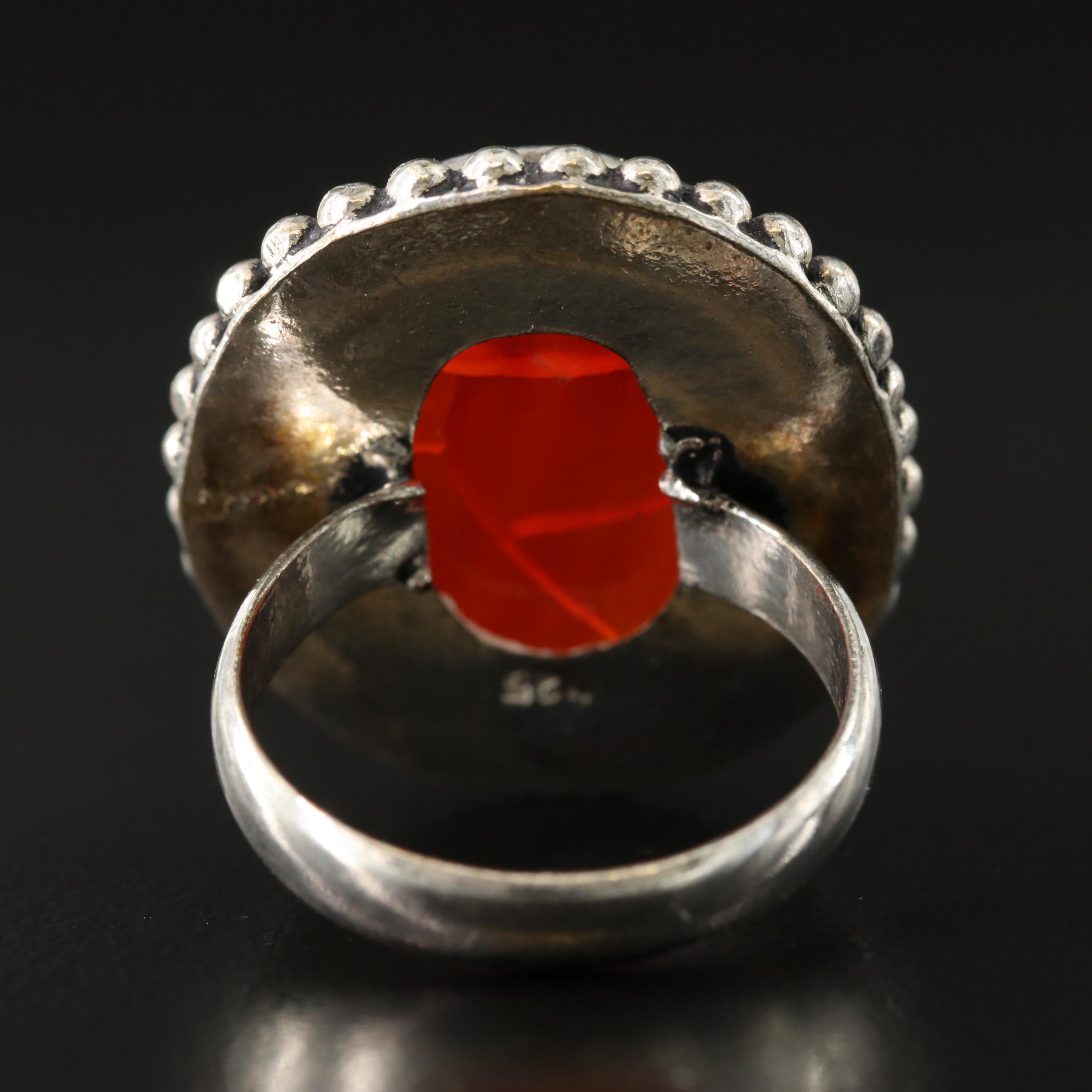 Sterling Carnelian Ring | EBTH