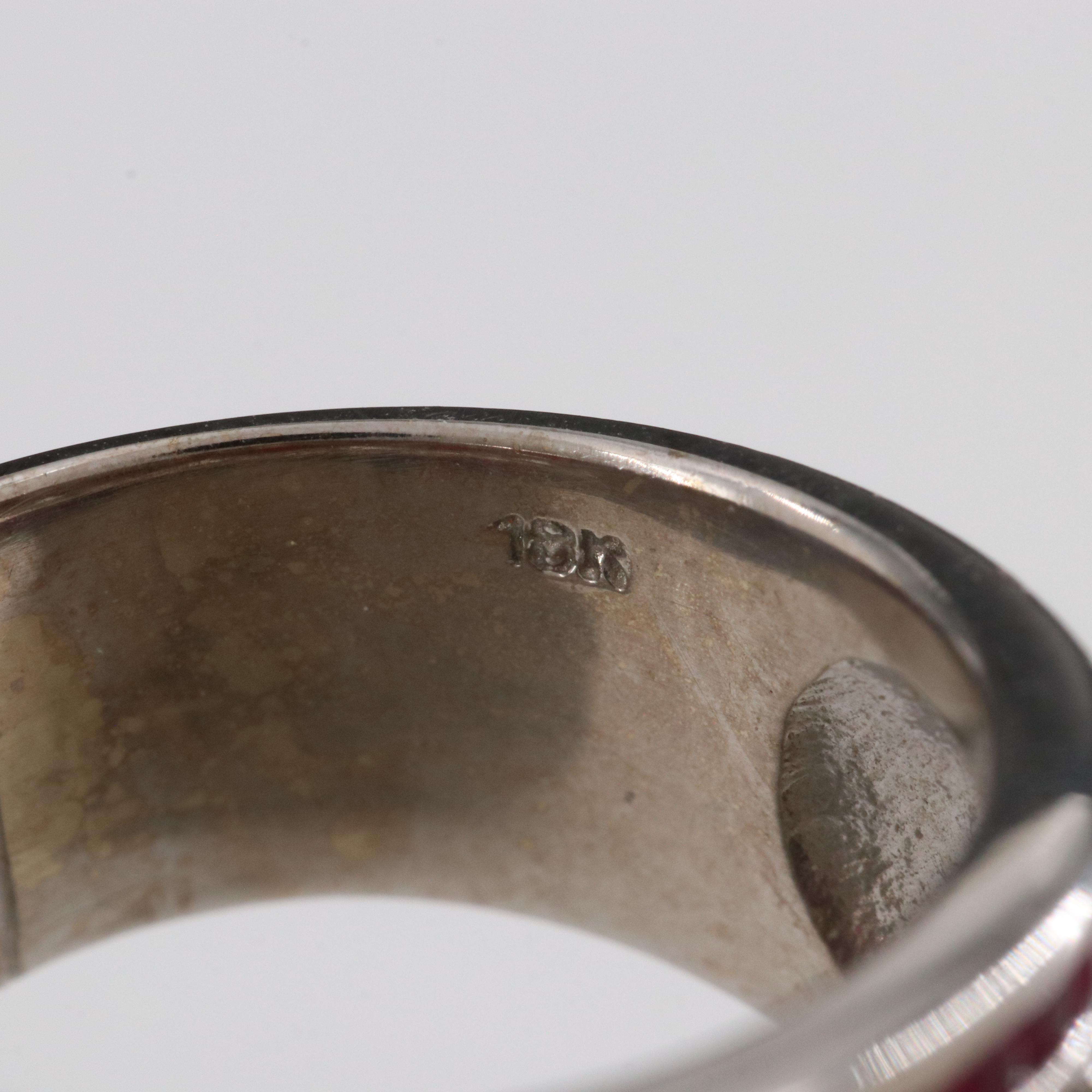 John C. Rinker 18K Cigar Band Ring | EBTH