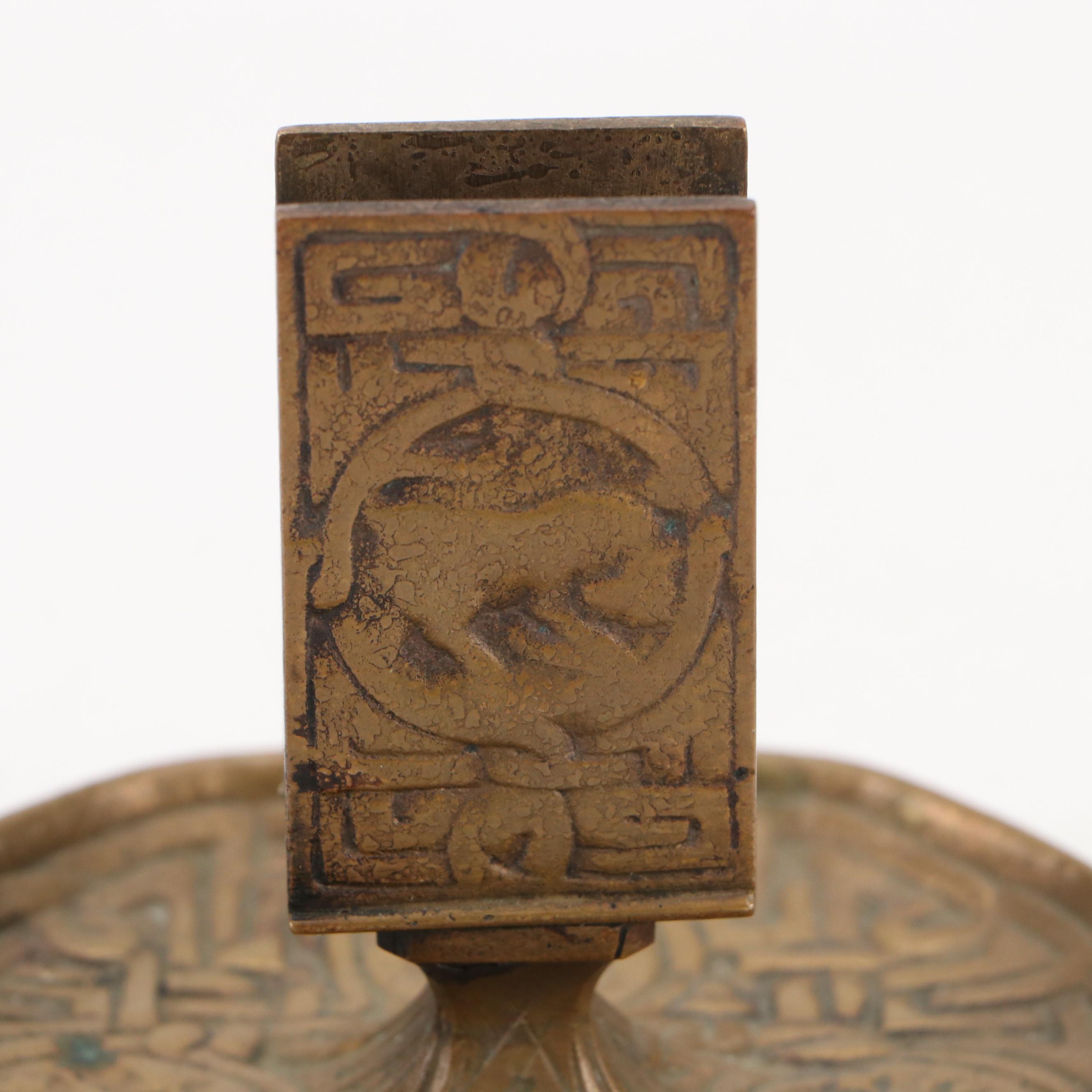 Tiffany Studios Bronze Zodiac Matchbox Holder | EBTH