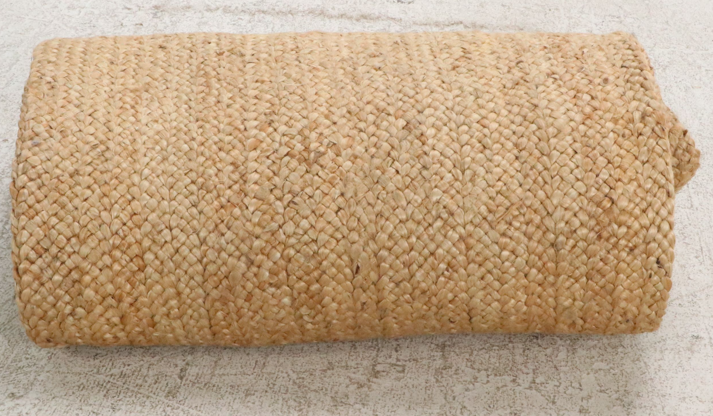 9' x 12'1 Handmade Braided Jute Room Sized Rug | EBTH