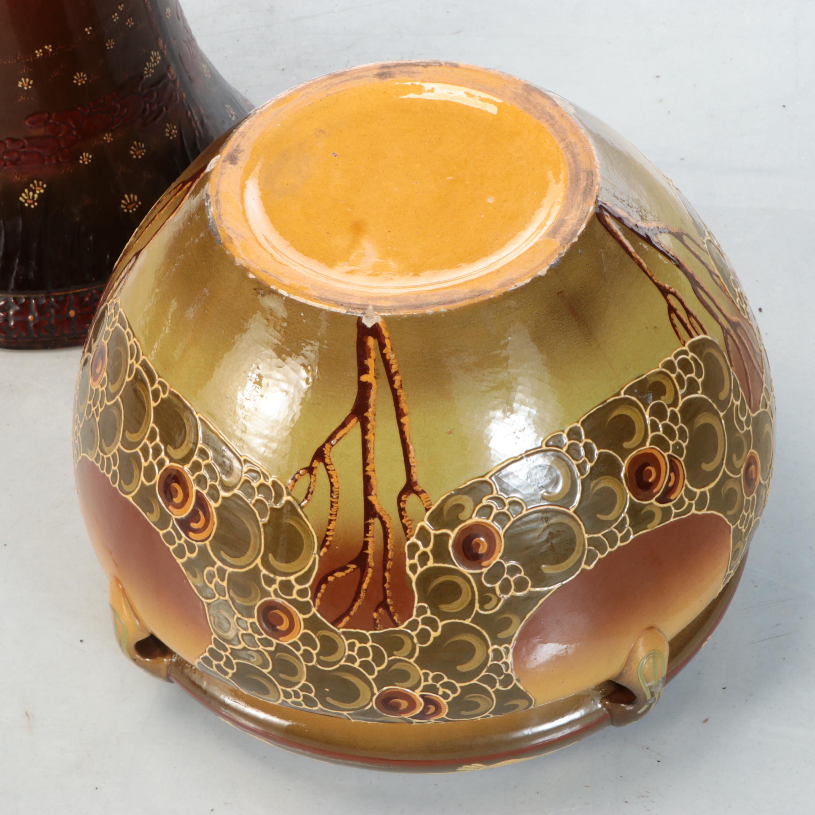 Frederick H. Rhead for Roseville "Decorated Landscape" Jardinière and ...