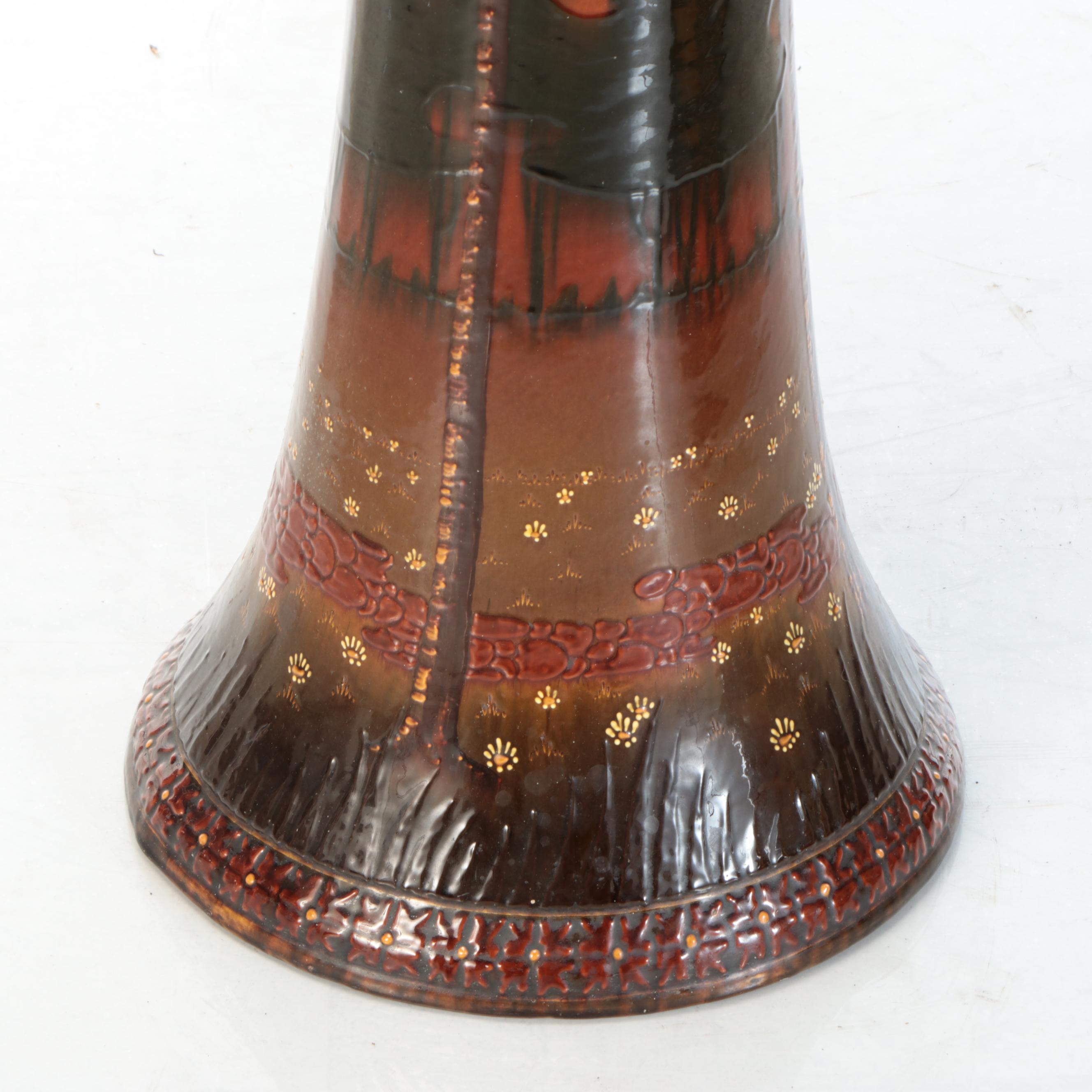 Frederick H. Rhead for Roseville "Decorated Landscape" Jardinière and ...