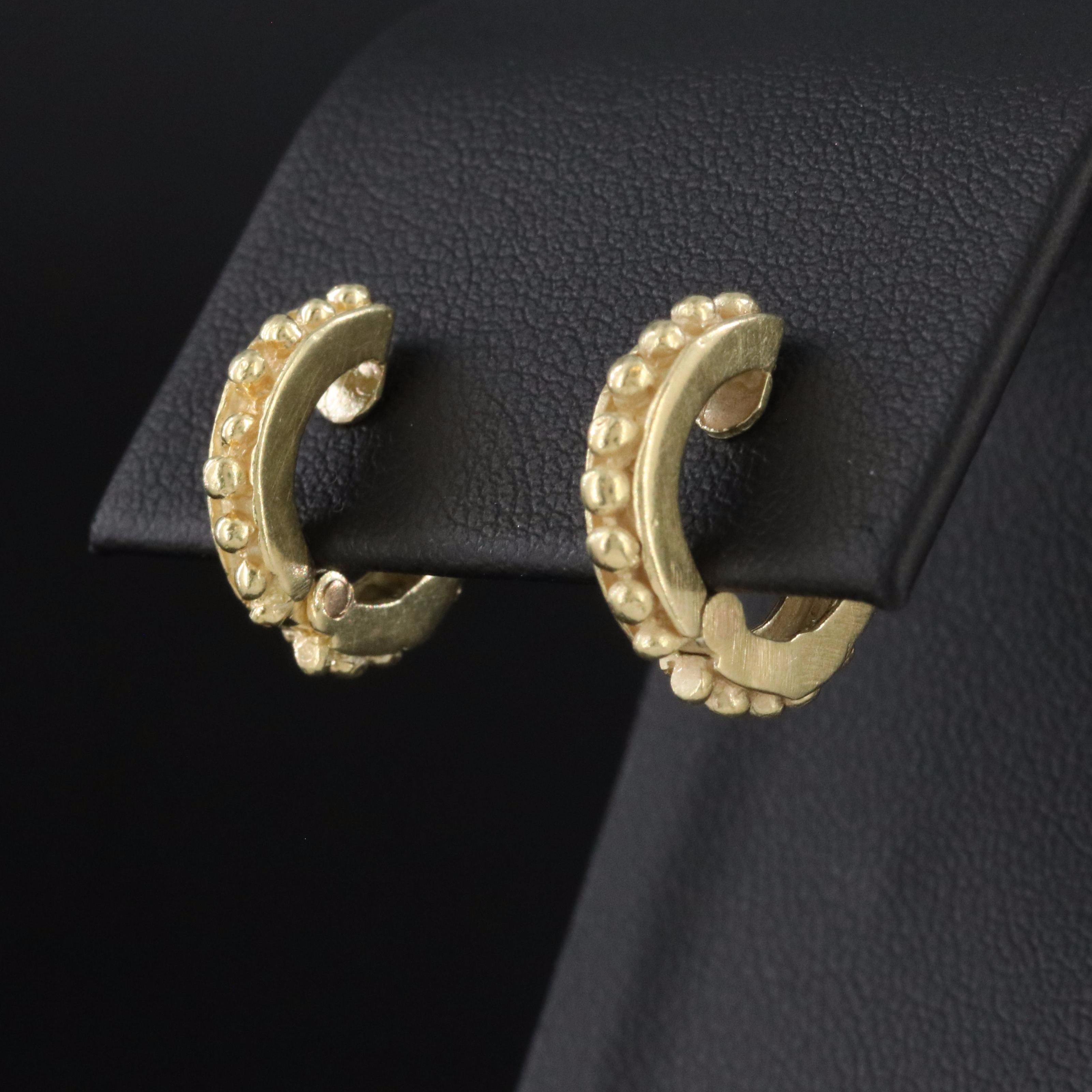 14K Huggie Hoops | EBTH