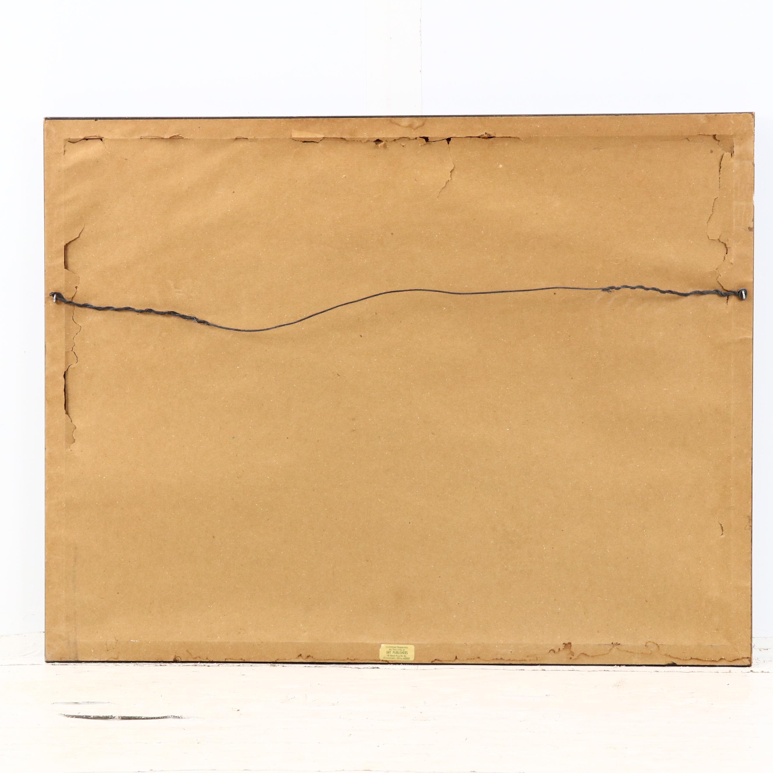 Offset Lithograph After Frances Palmer " 'Rounding a Bend' on the ...